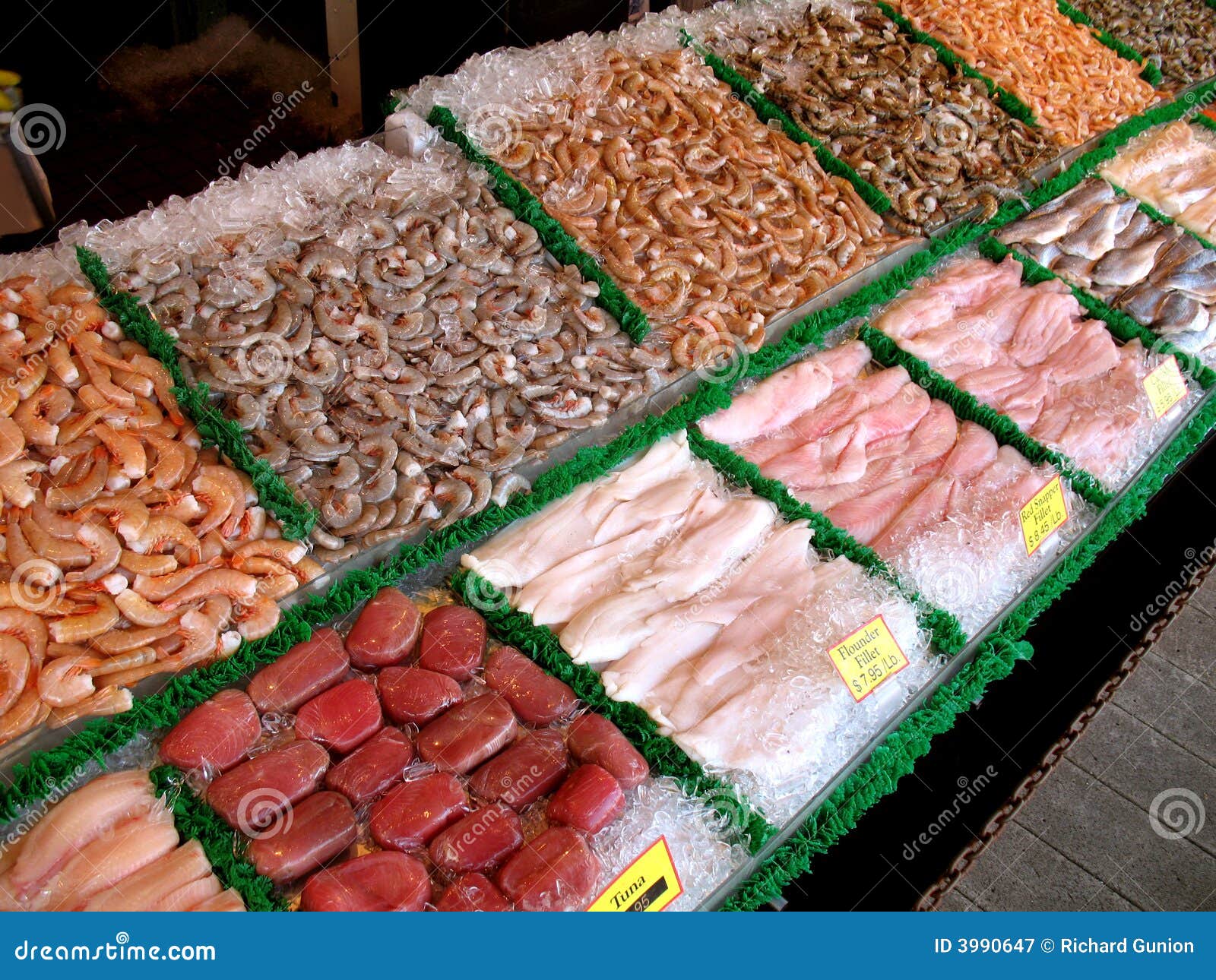 Seafood Market stock image. Image of market, fish, seafood - 3990647