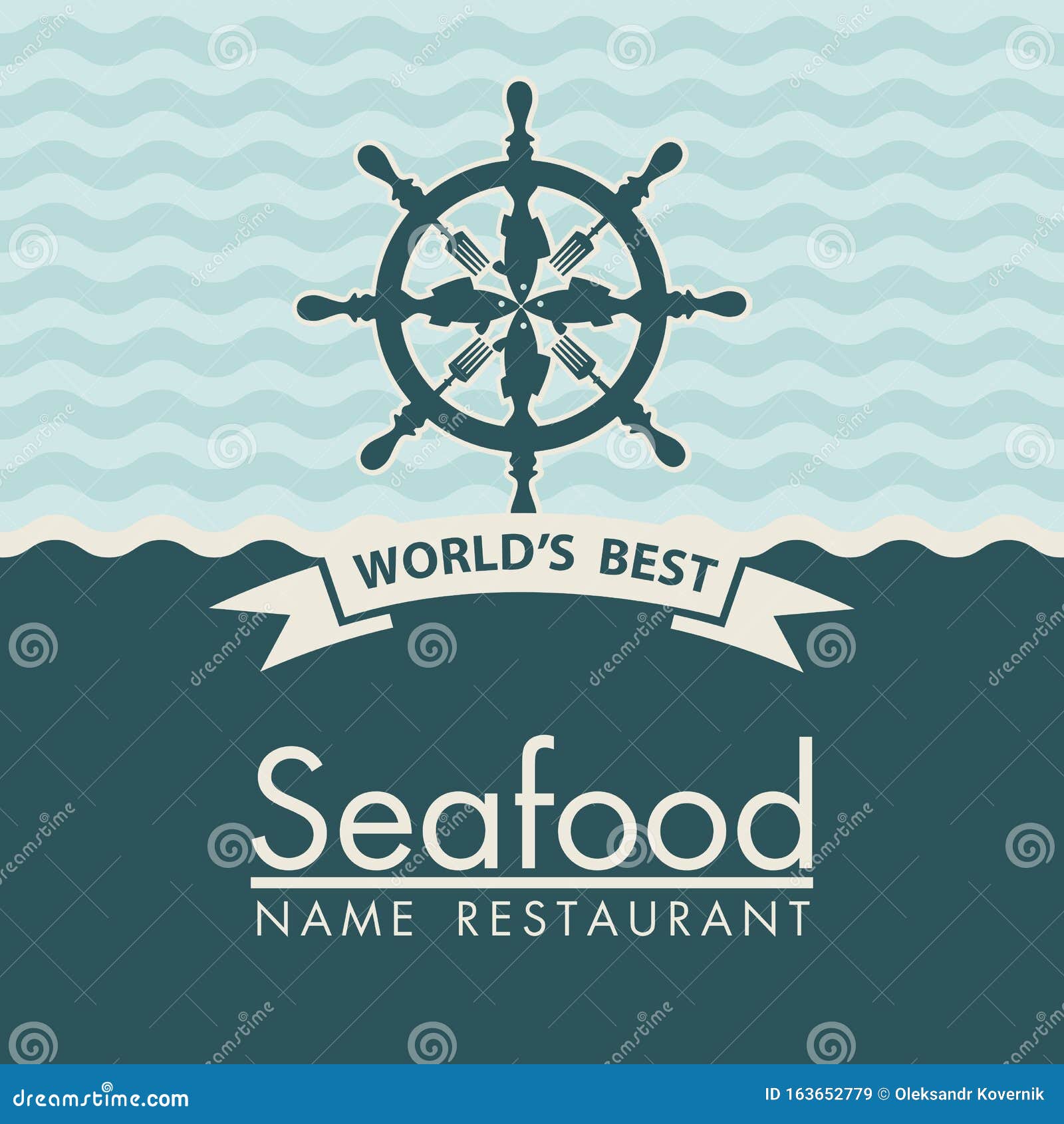Seafood menu design stock vector. Illustration of background - 163652779