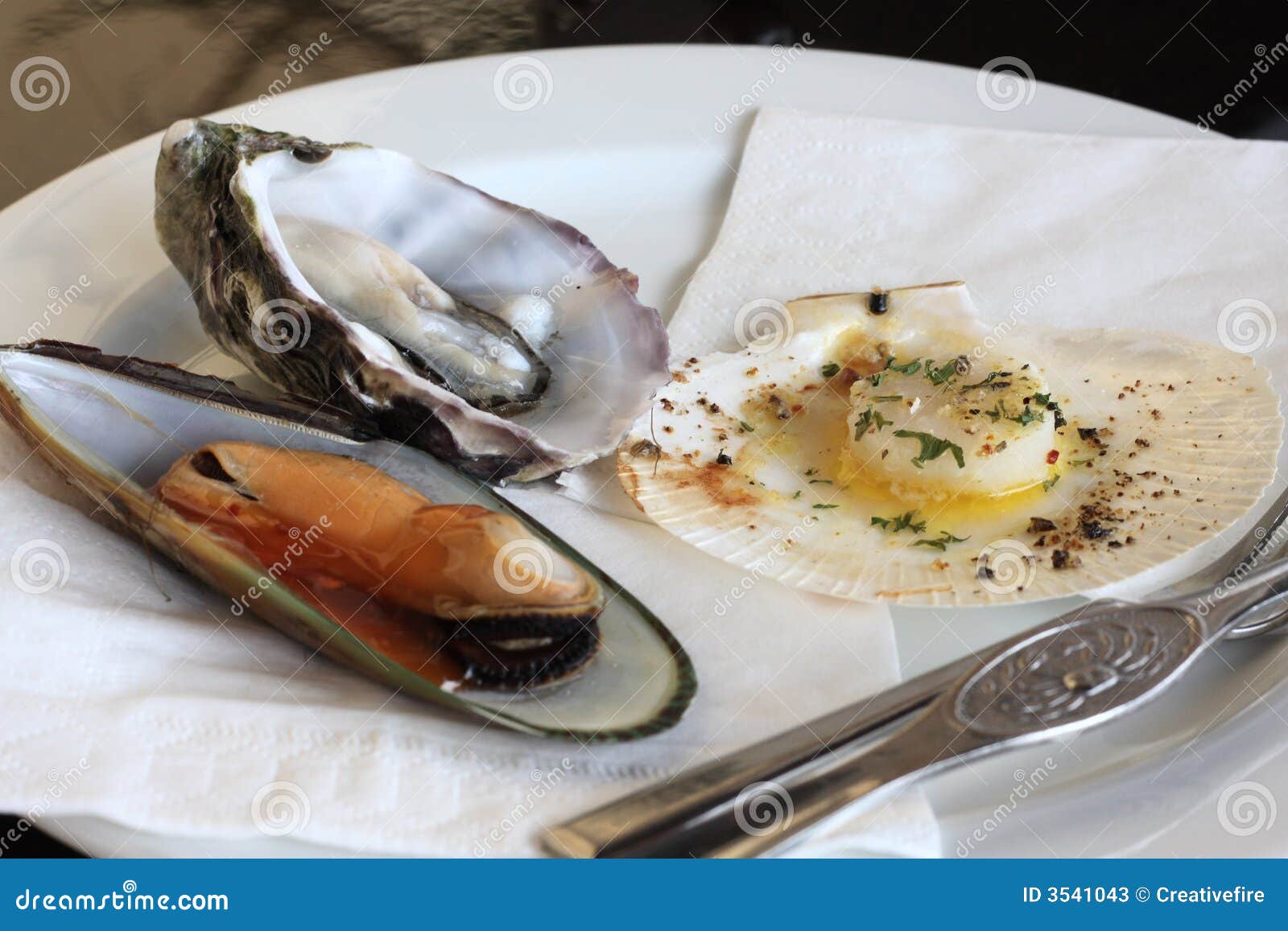 Seafood Plate stock image. Image of crockery, food, delicious - 3541043