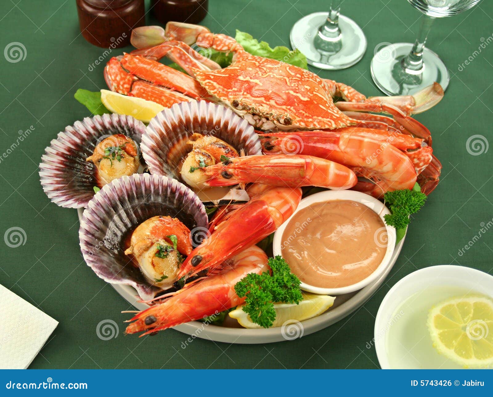 Seafood Platter stock photo. Image of claws, healthy, nourishing - 5743426
