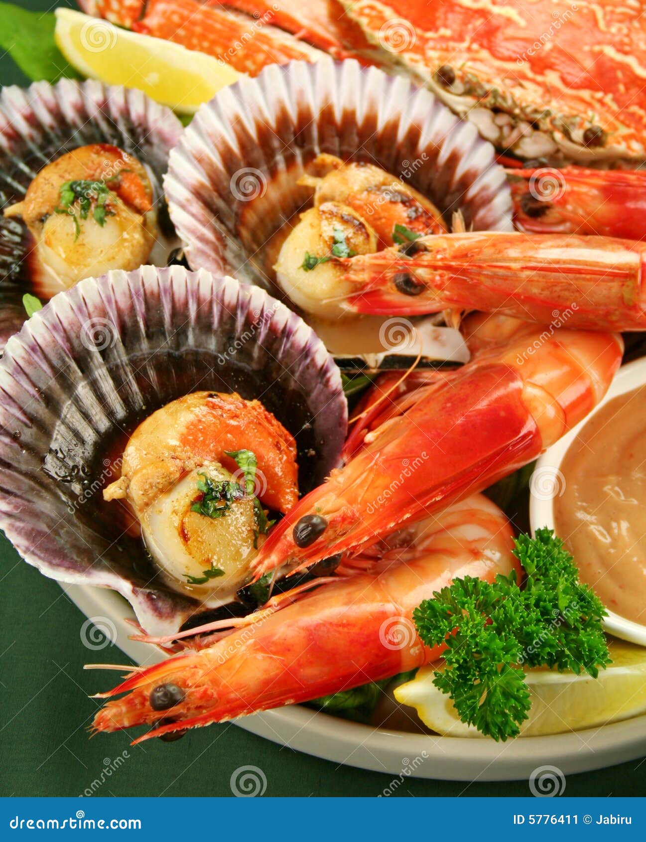 Seafood Platter stock image. Image of appetizer, cooked - 5776411