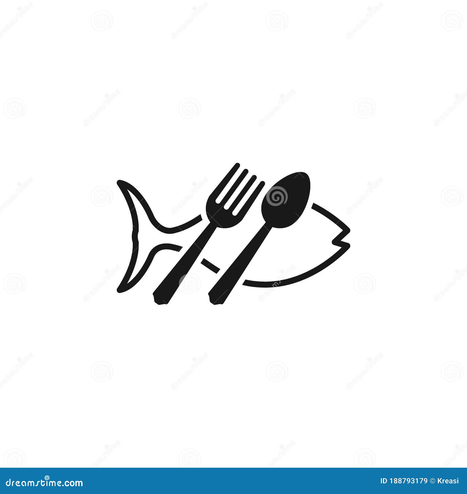 Seafood Restaurant Icon Logo Design Stock Vector - Illustration of ...