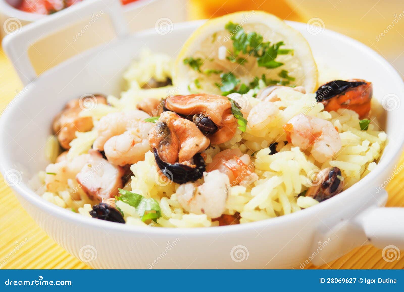 Seafood risotto stock image. Image of cooked, food, mediterranean ...