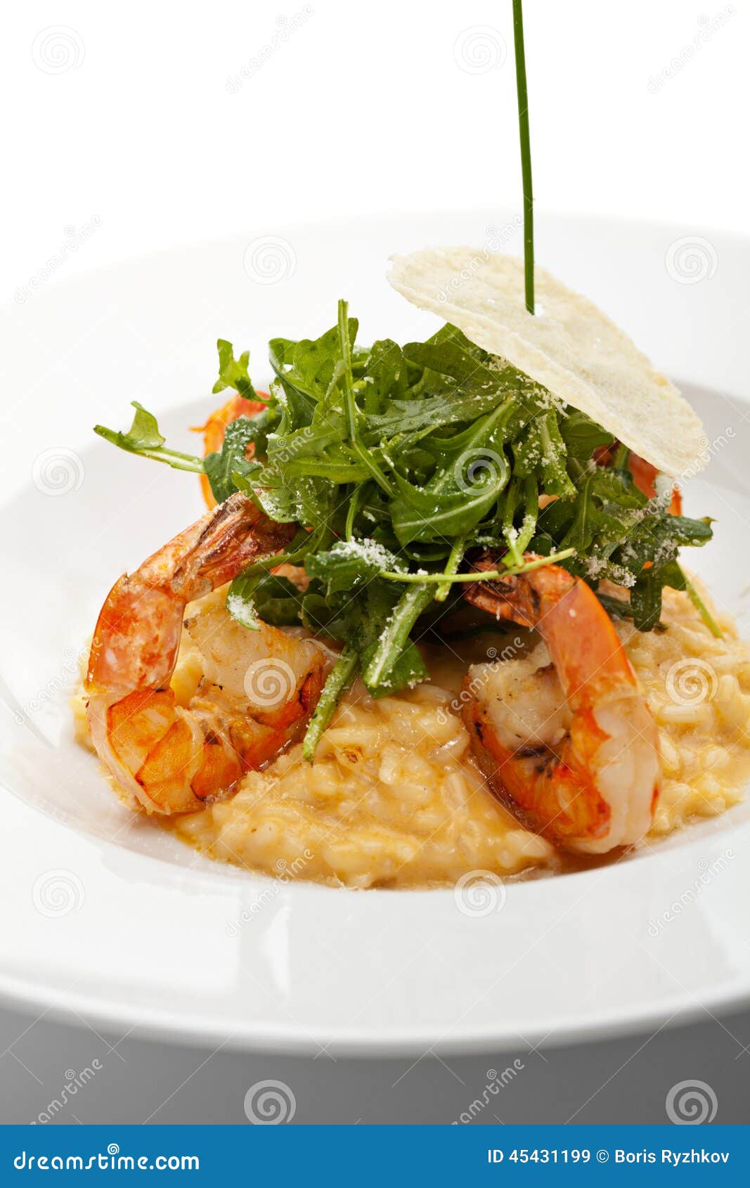 Seafood Risotto stock image. Image of meal, herb, gourmet - 45431199