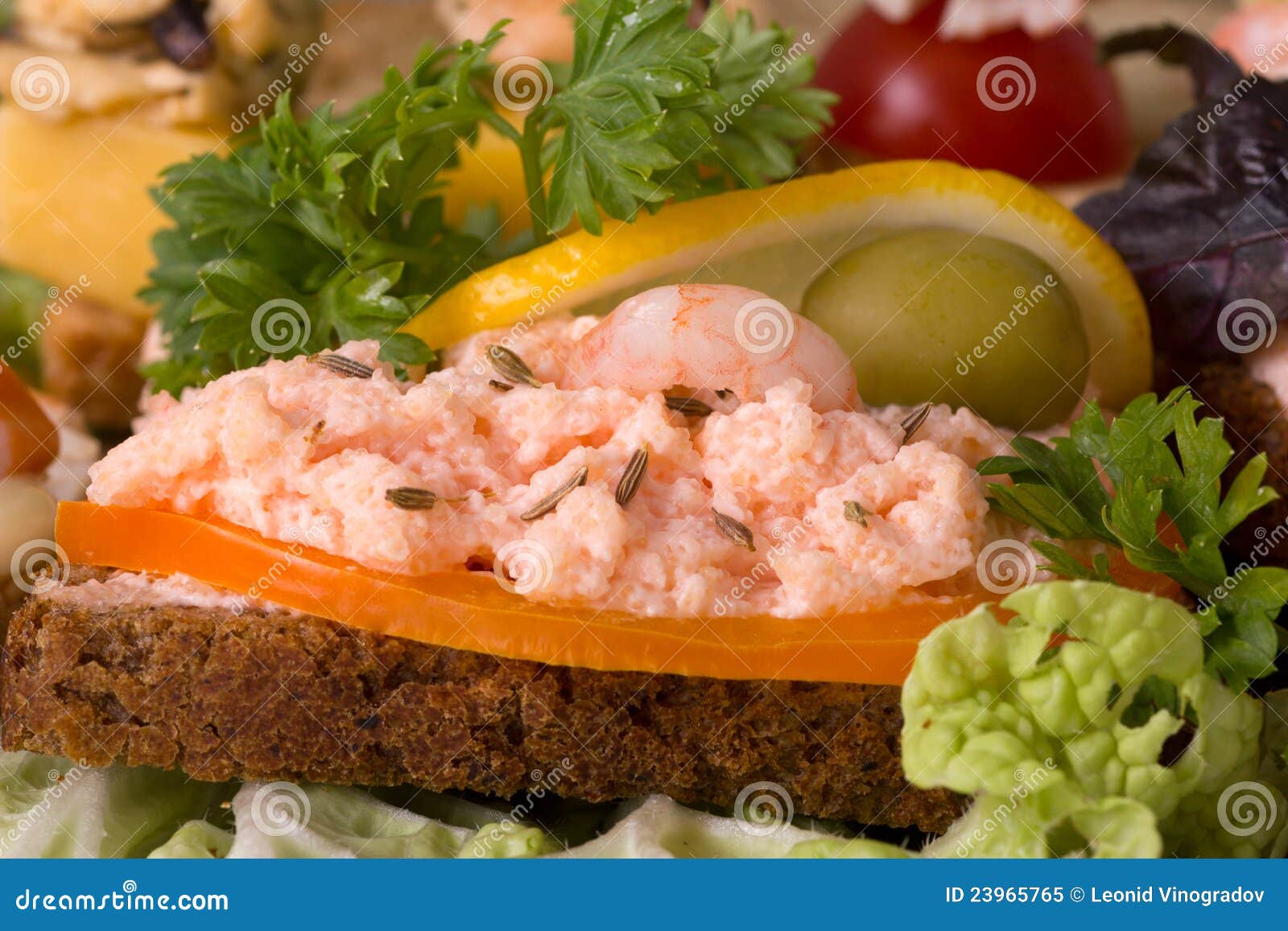 Seafood sandwich stock image. Image of lemon, seafood - 23965765