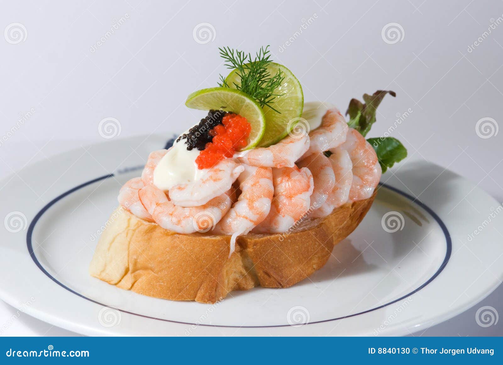 Seafood sandwich stock photo. Image of bread, shrimp, dill - 8840130