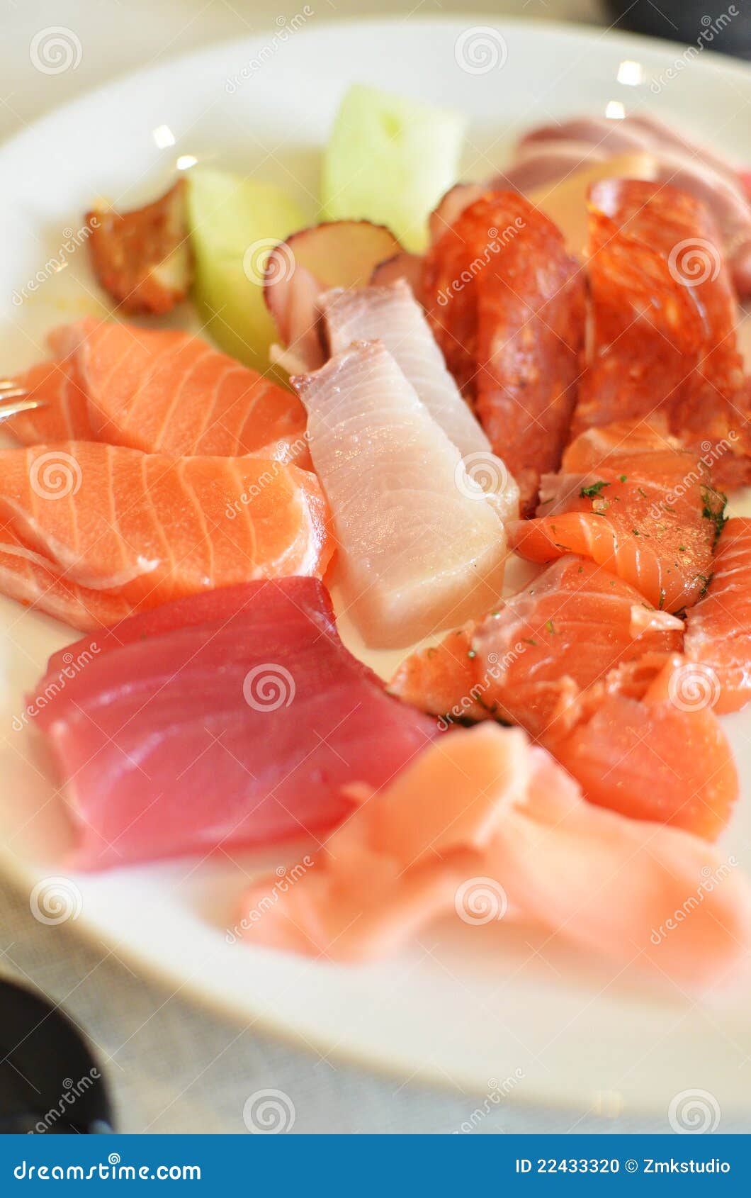 Seafood sashimi set stock photo. Image of healthy, fish - 22433320
