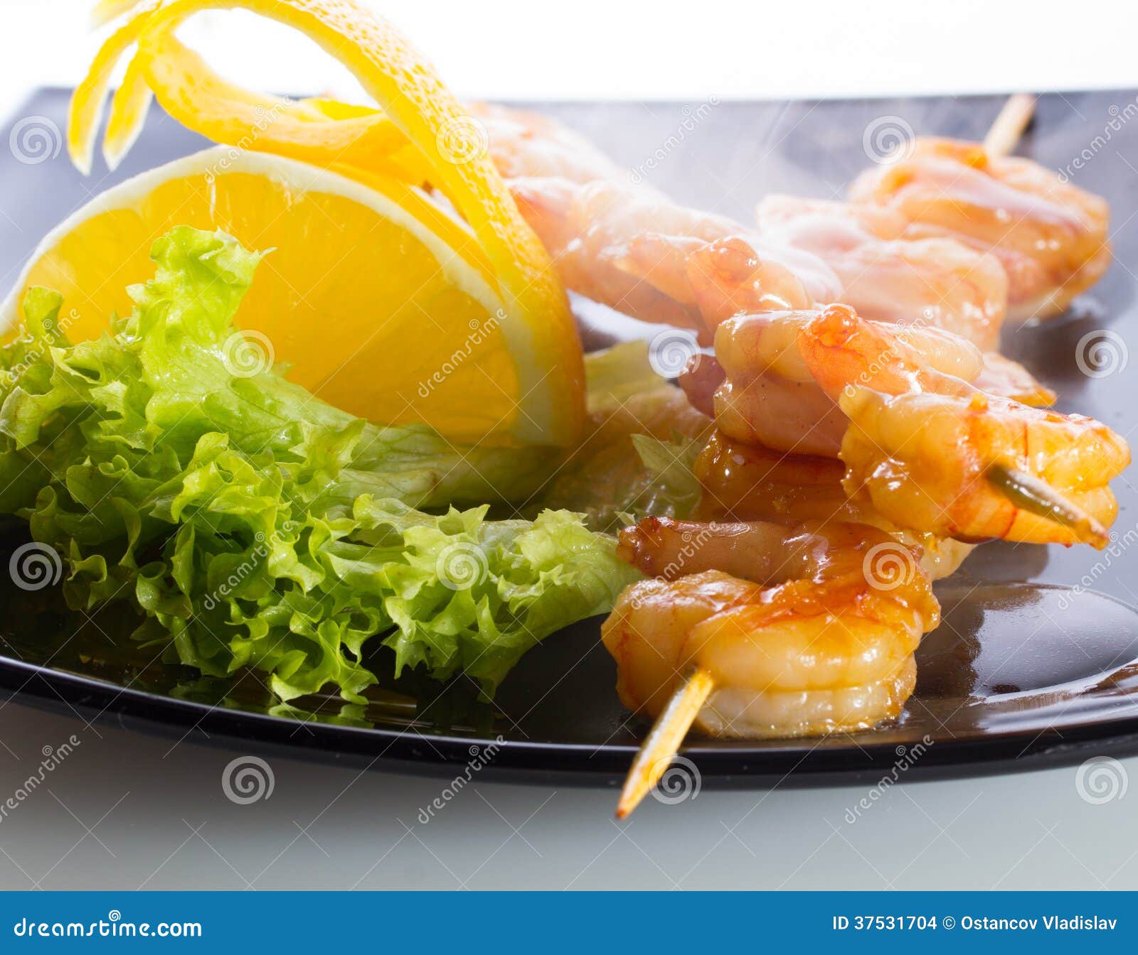 Seafood shashlik stock photo. Image of heat, chicken - 37531704