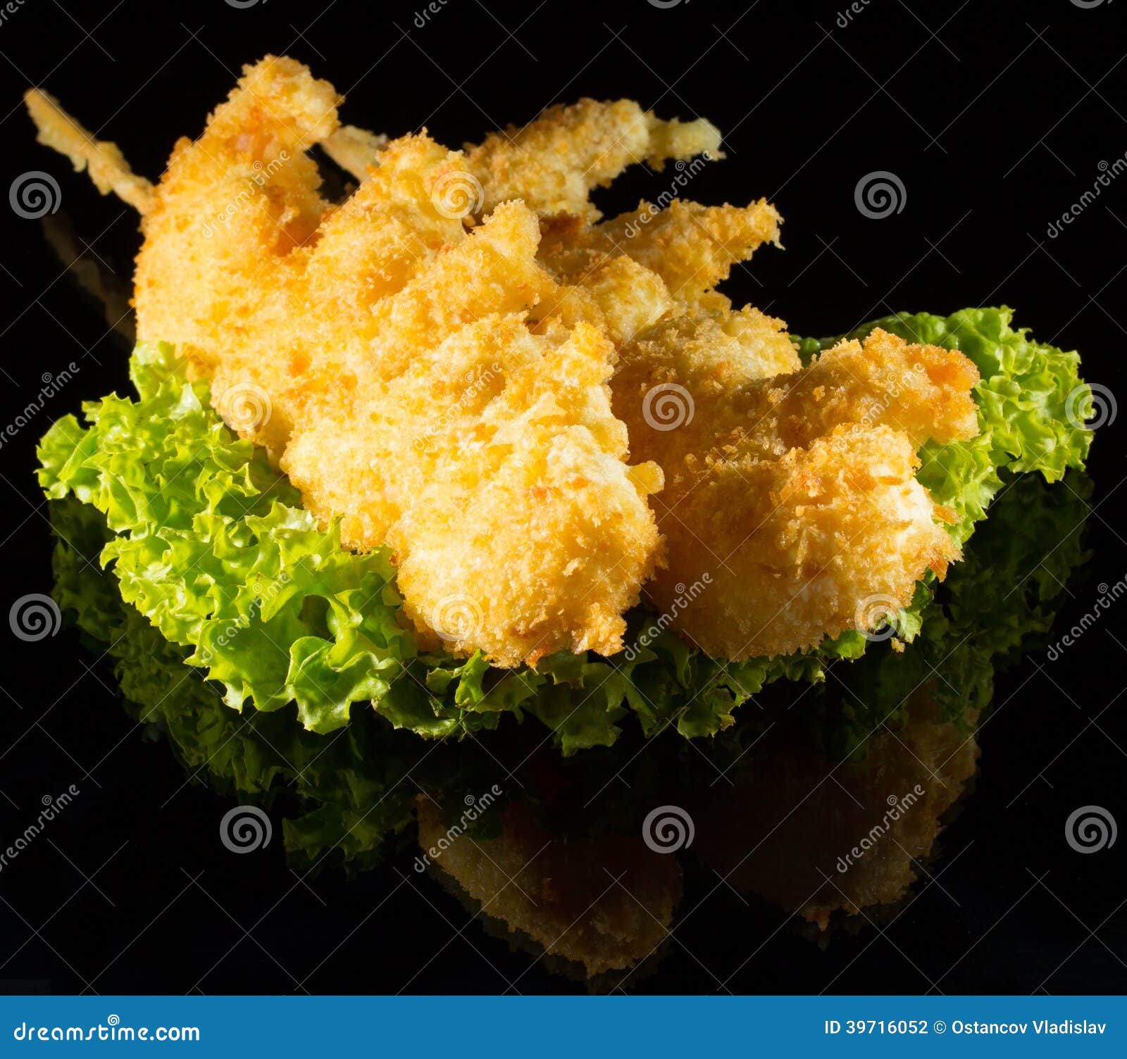 Seafood shashlik stock photo. Image of green, freshness - 39716052