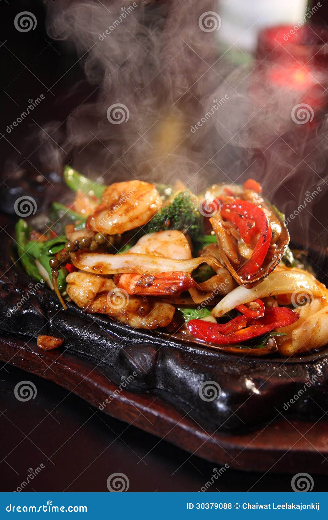 Seafood sizzling stock photo. Image of tandoori, appetizing - 30379088