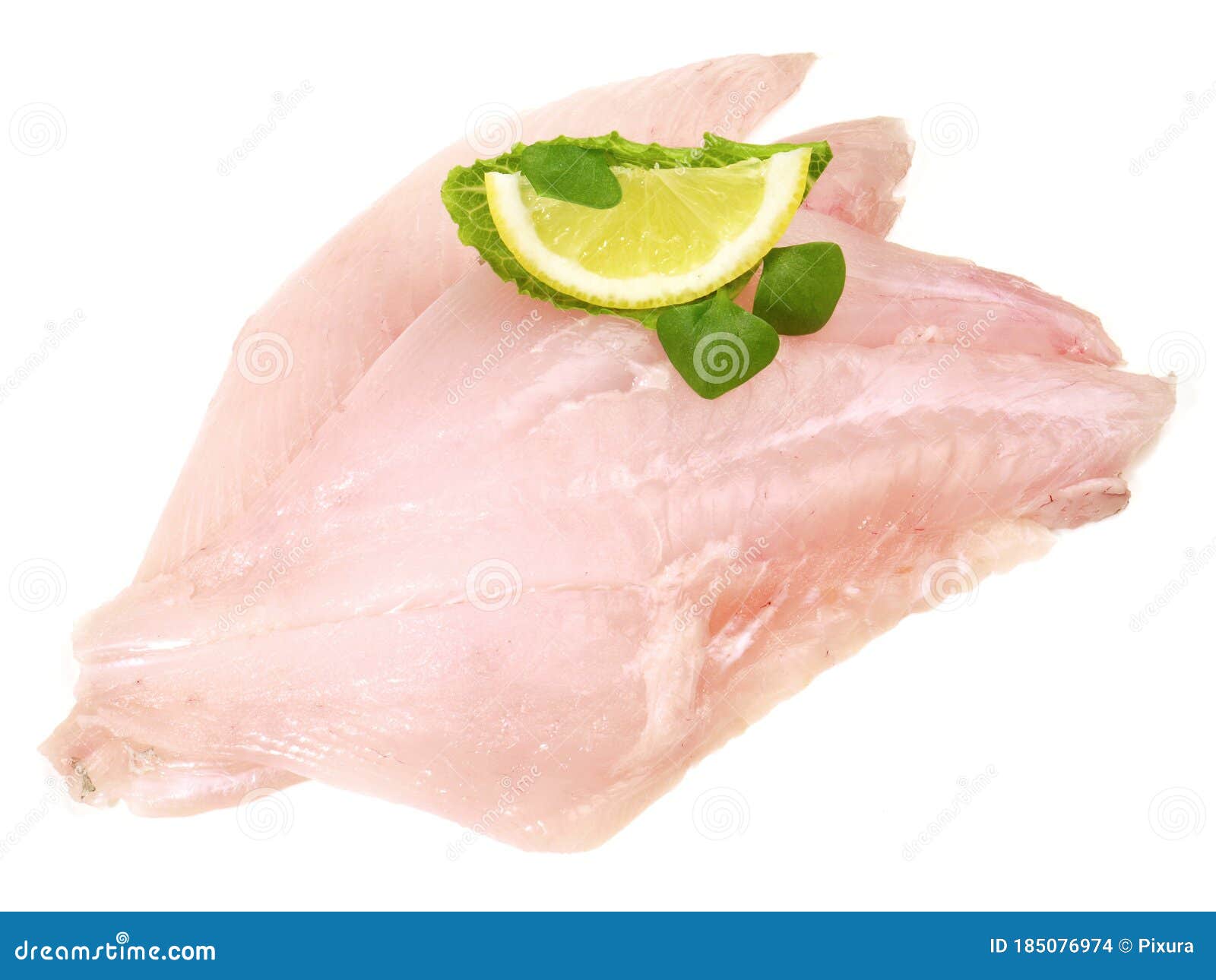 Seafood - St. Pierre Fish Fillet Raw Isolated on White Background Stock ...