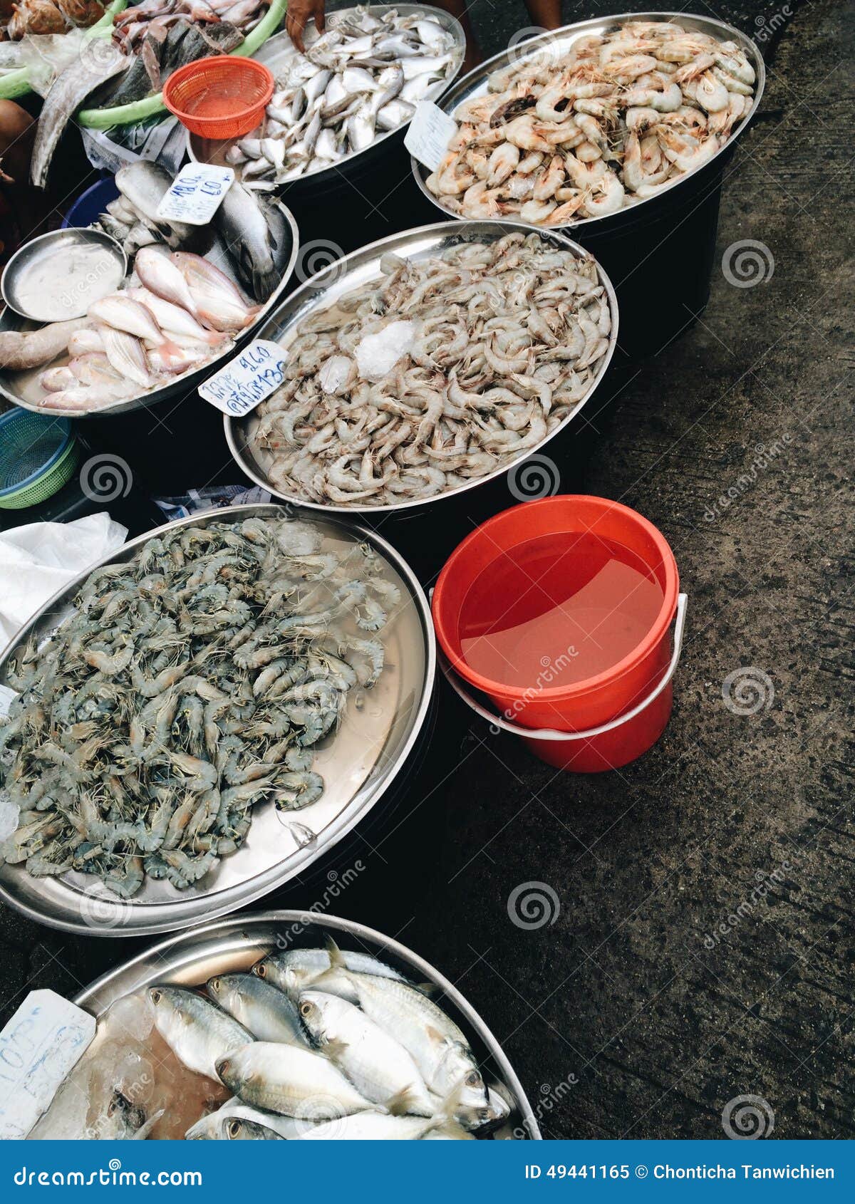 Seafood stall stock image. Image of seafood, food, shrimp - 49441165