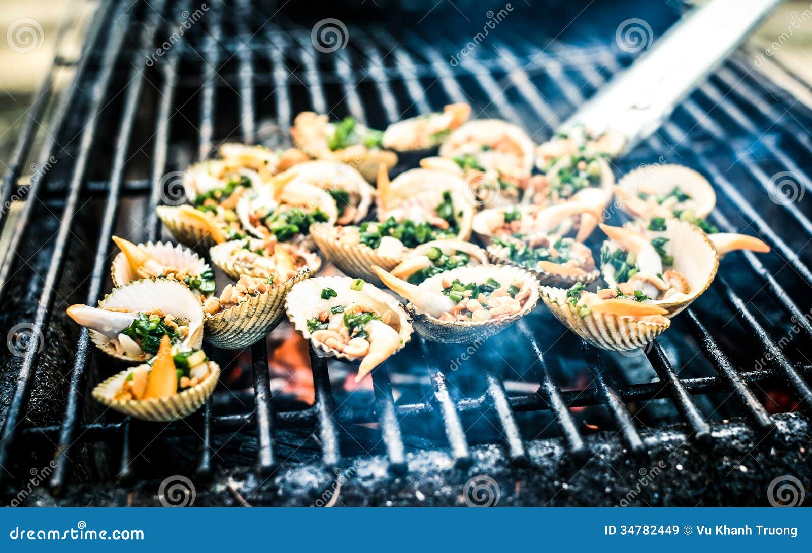 Seafoods BBQ Royalty Free Stock Images - Image: 34782449