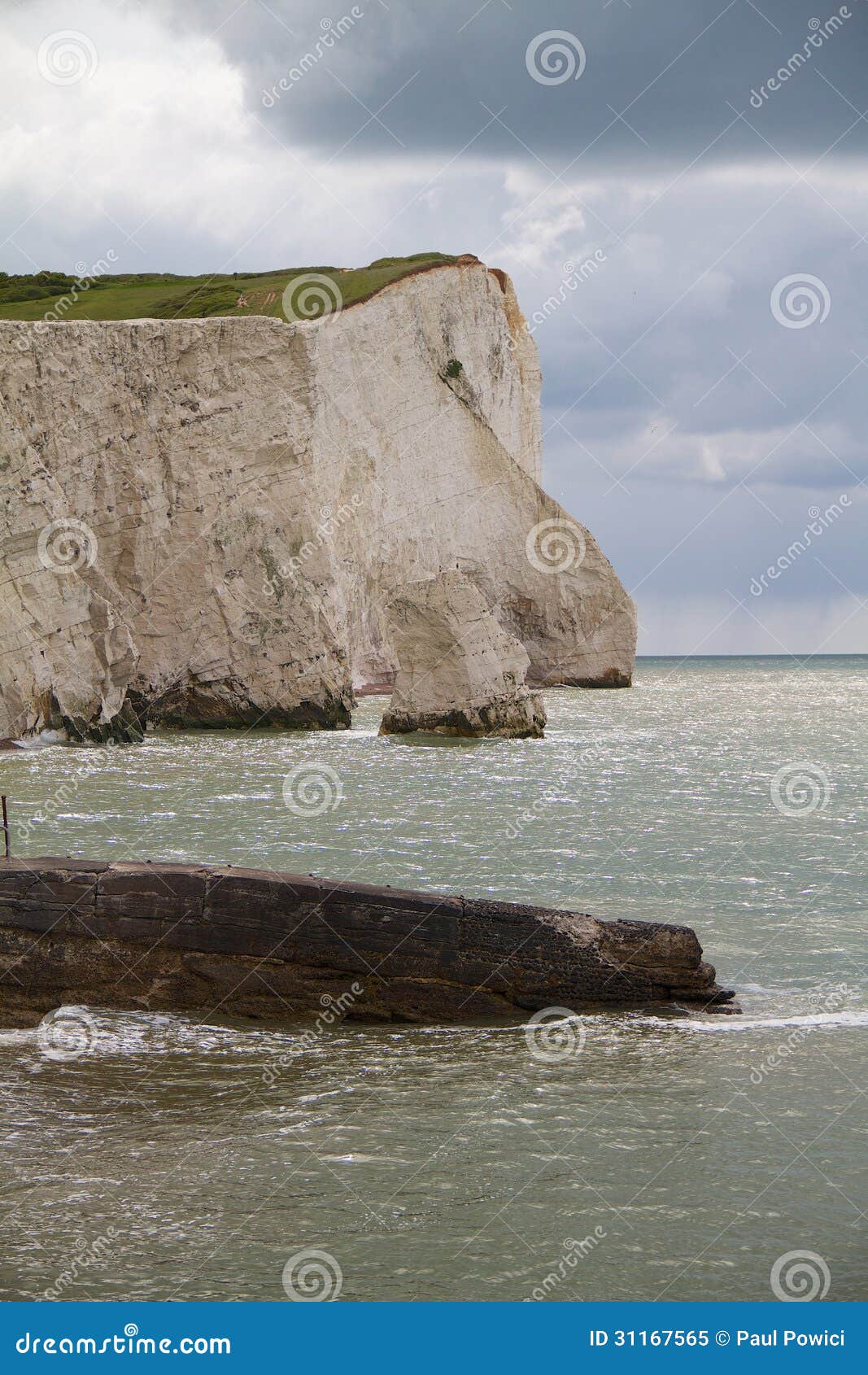 Seaford Head cliffs stock image. Image of outdoors, head - 31167565
