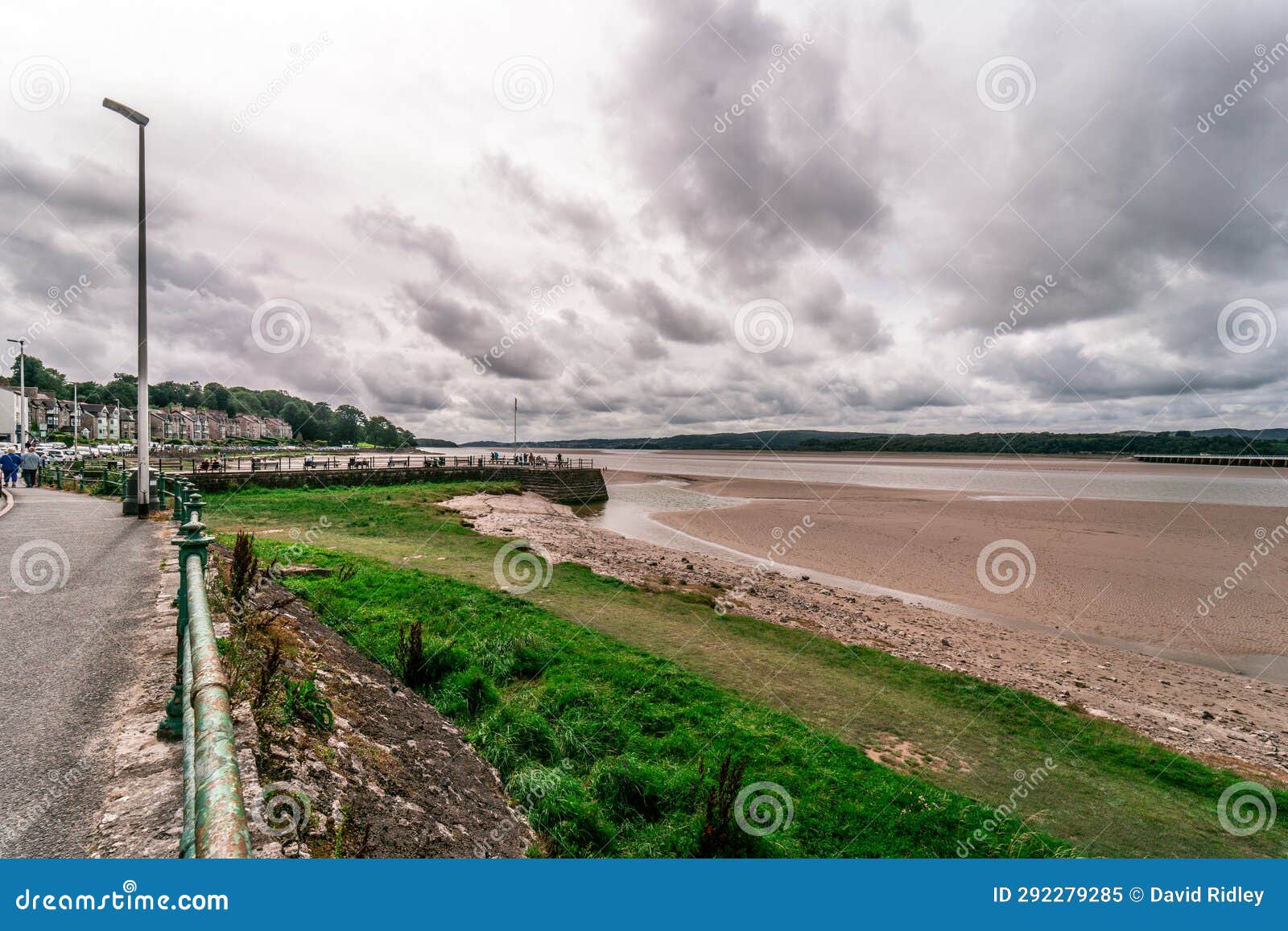 Seafront at Arnside Cumbria Morecambe Bay Stock Image - Image of ...