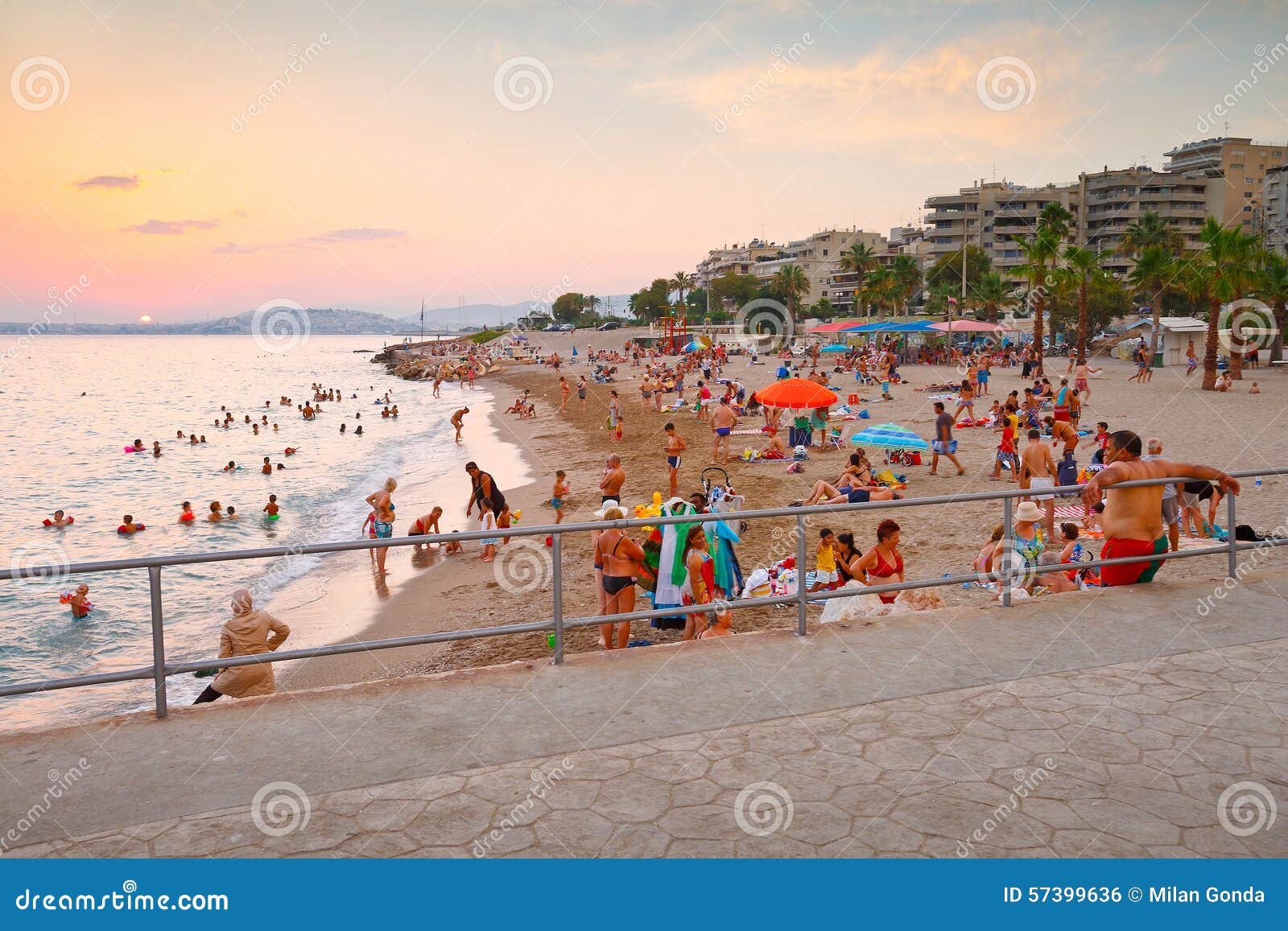 Seafront in Athens. editorial photo. Image of beach, city - 57399636