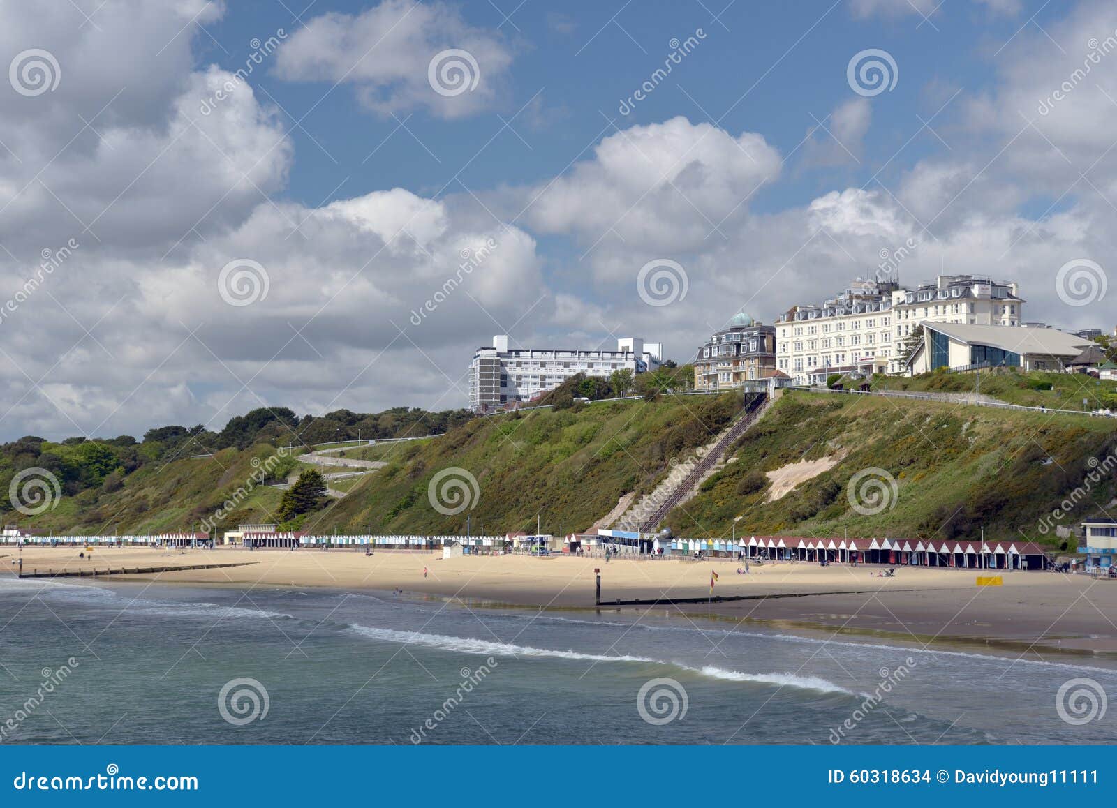 Seafront at Bournemouth stock photo. Image of landscape - 60318634