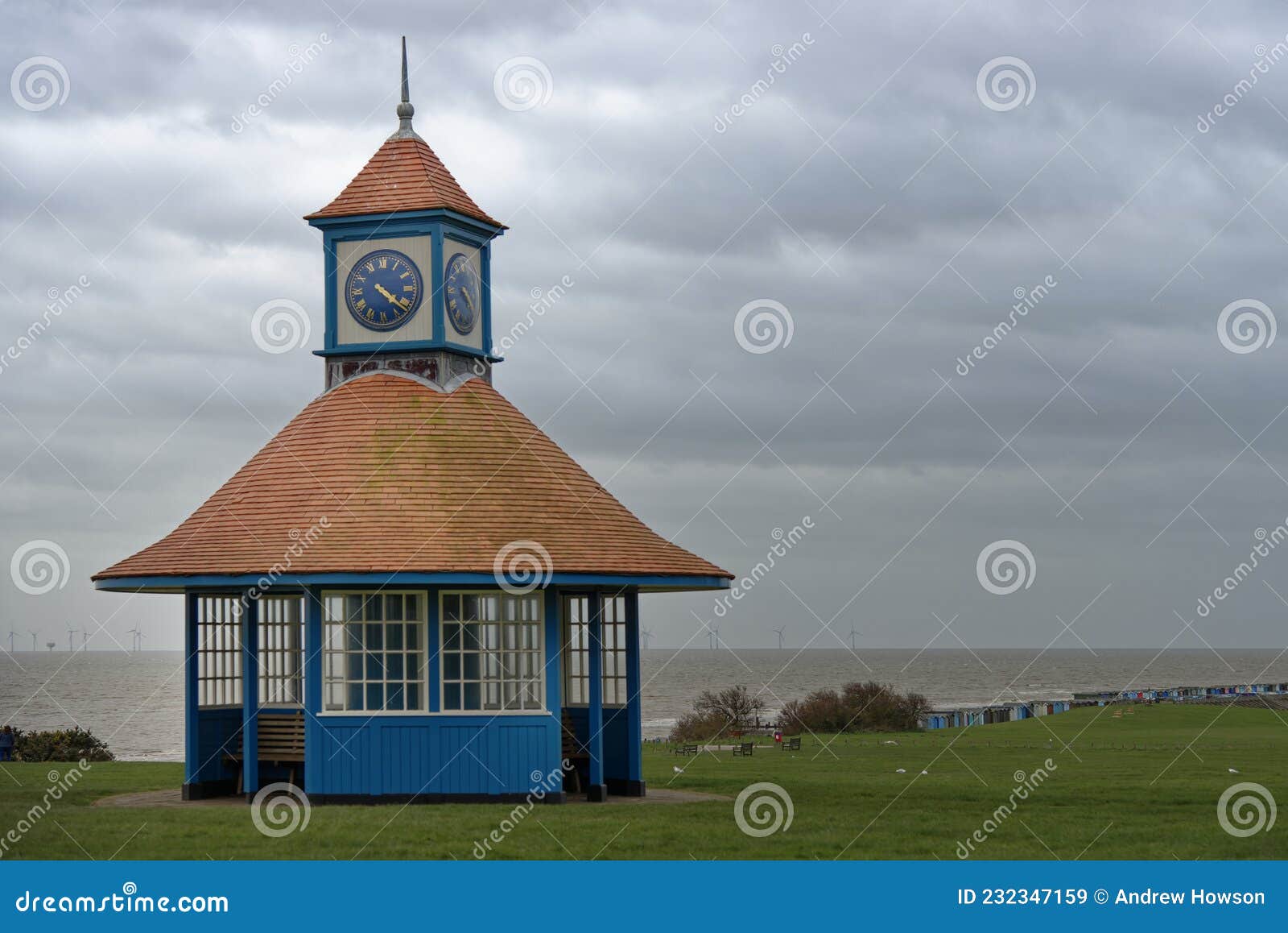 Frinton Sea Front and Clock Tower Stock Image - Image of district ...
