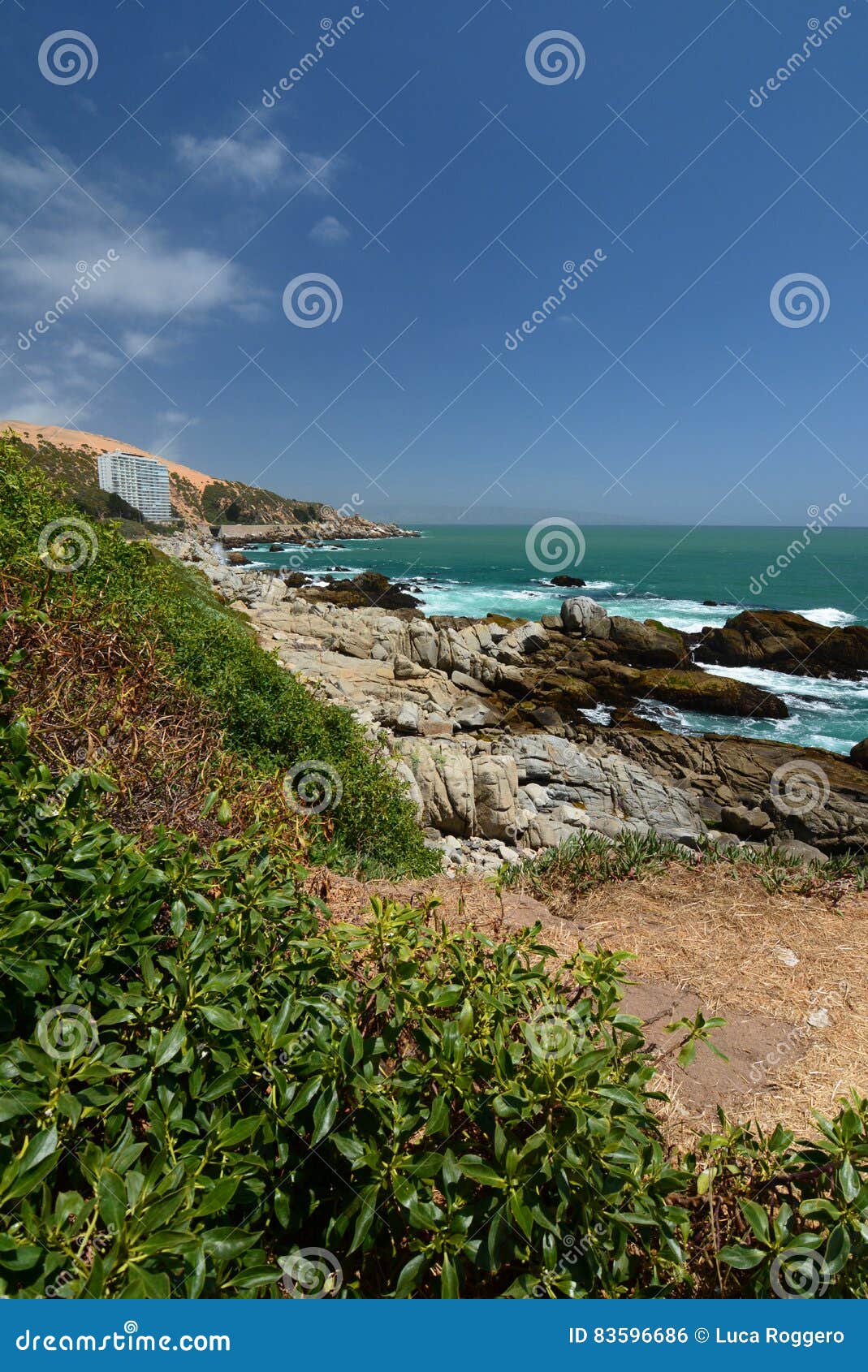 Seafront Concon Provincia De Valparaiso Chile Foto de archivo - Imagen ...