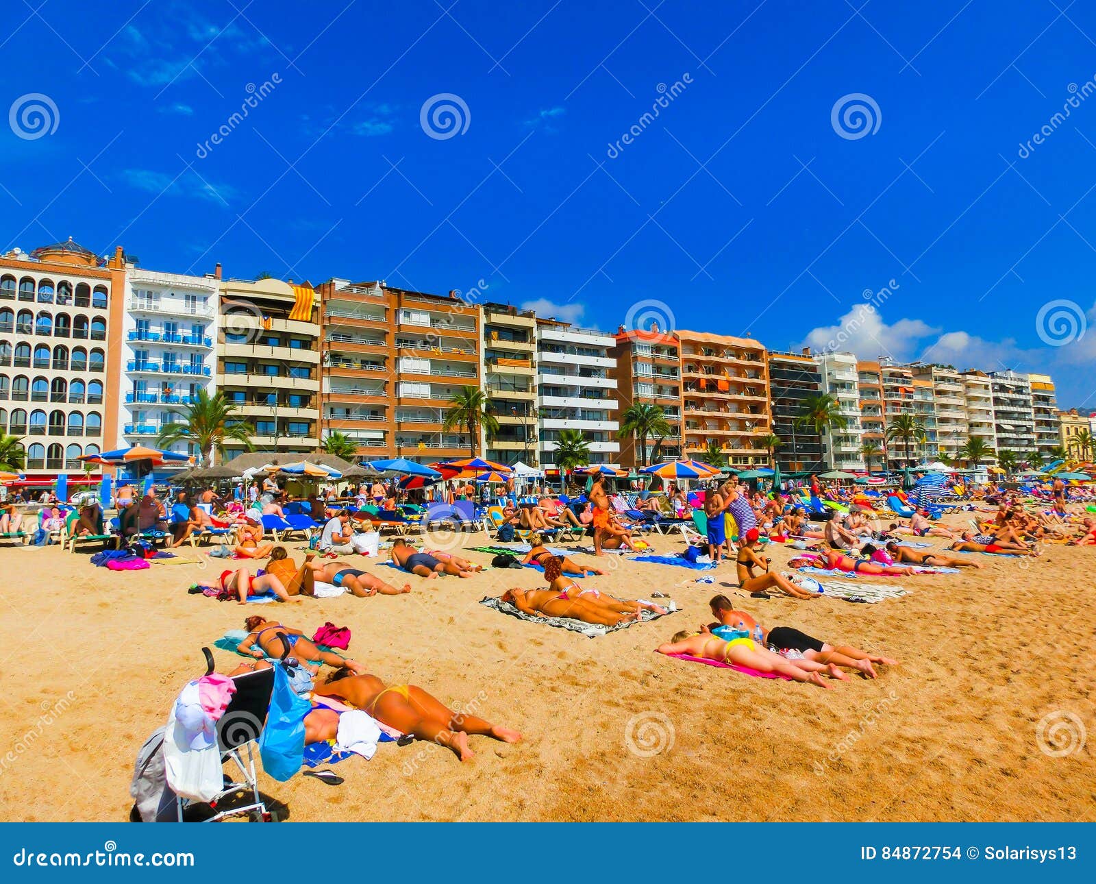 Seafront in Lloret De Mar, Spain Editorial Stock Image - Image of ...