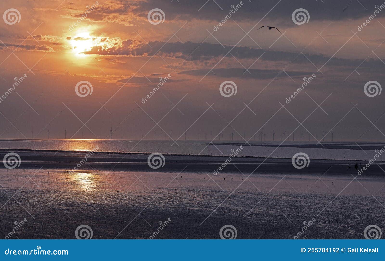 Seafront New Brighton during Sunset Editorial Photography - Image of ...