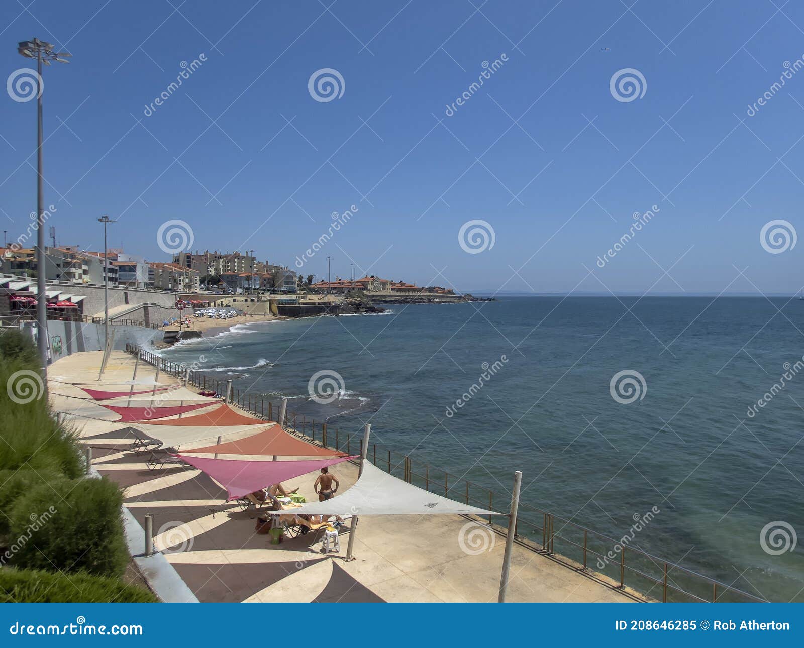 The Seafront at Parede Near Lisbon Editorial Image - Image of coast ...