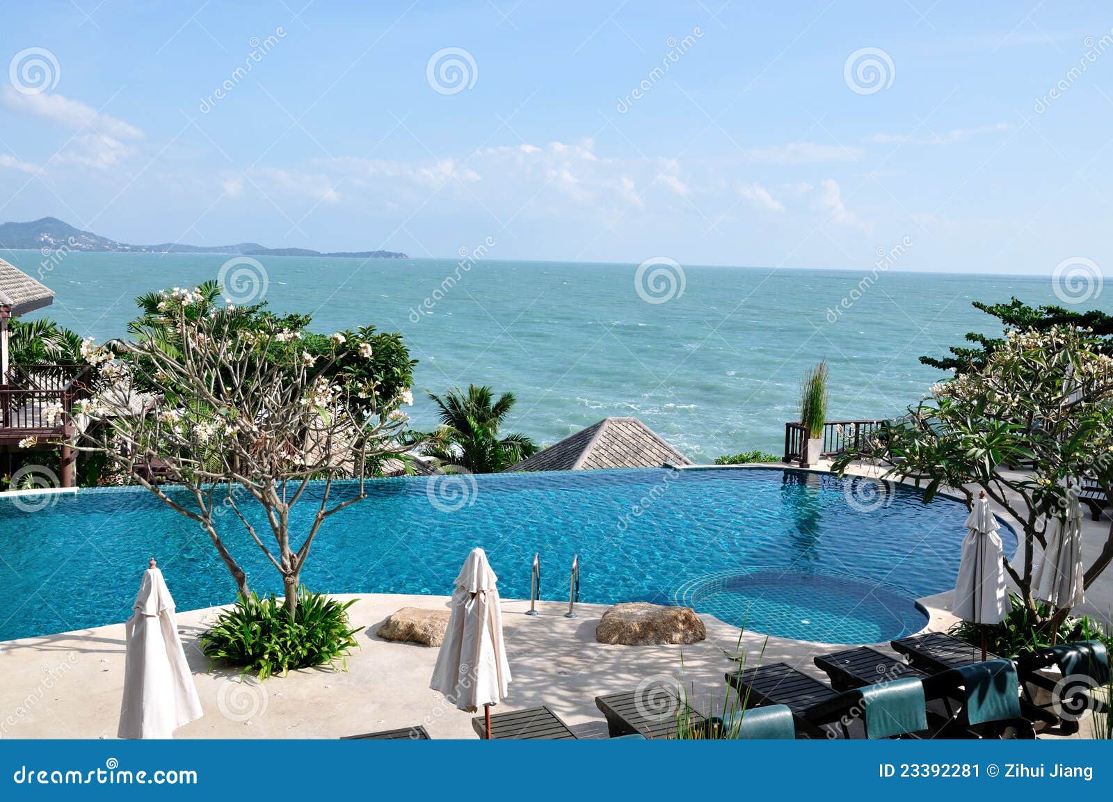 Seafront Pool stock image. Image of beautiful, resort - 23392281
