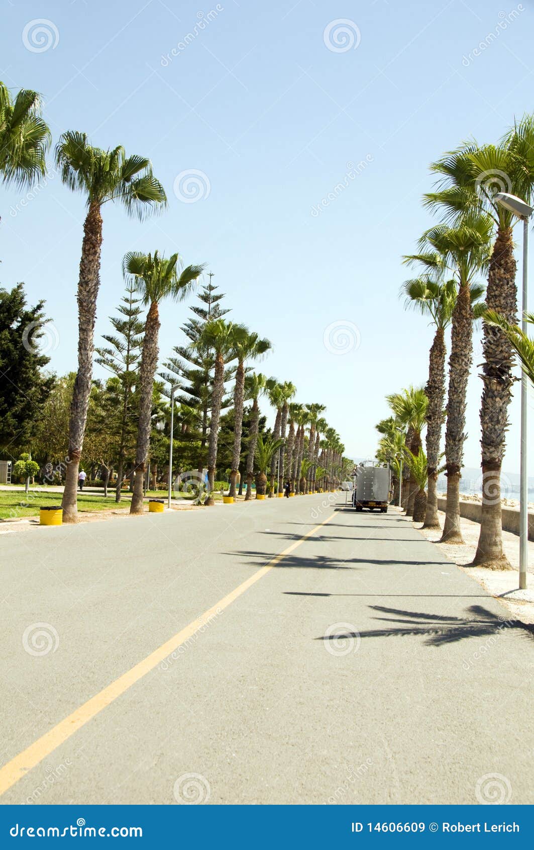 Seafront Promenade Limassol Lemesos Cyprus Stock Image - Image of port ...