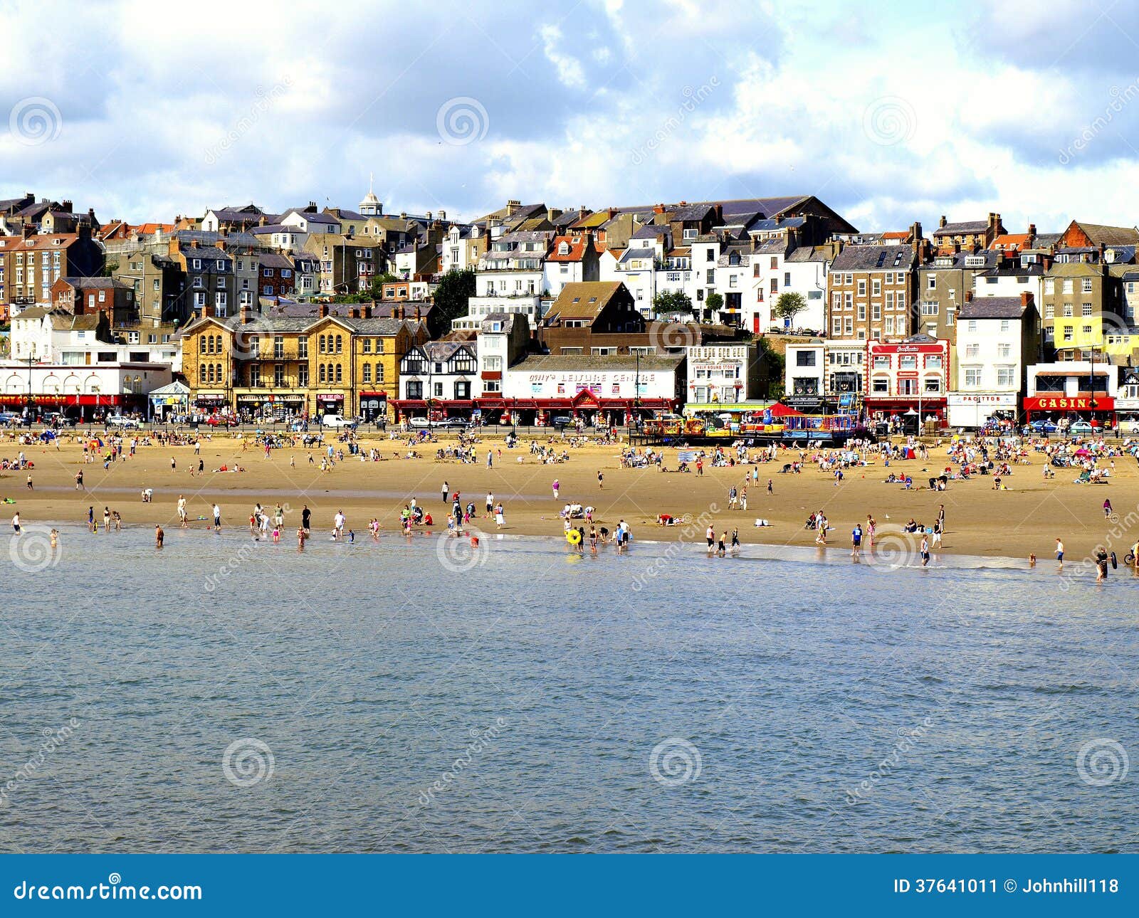 Seafront at Scarborough, Yorkshire Editorial Photo - Image of hotels ...