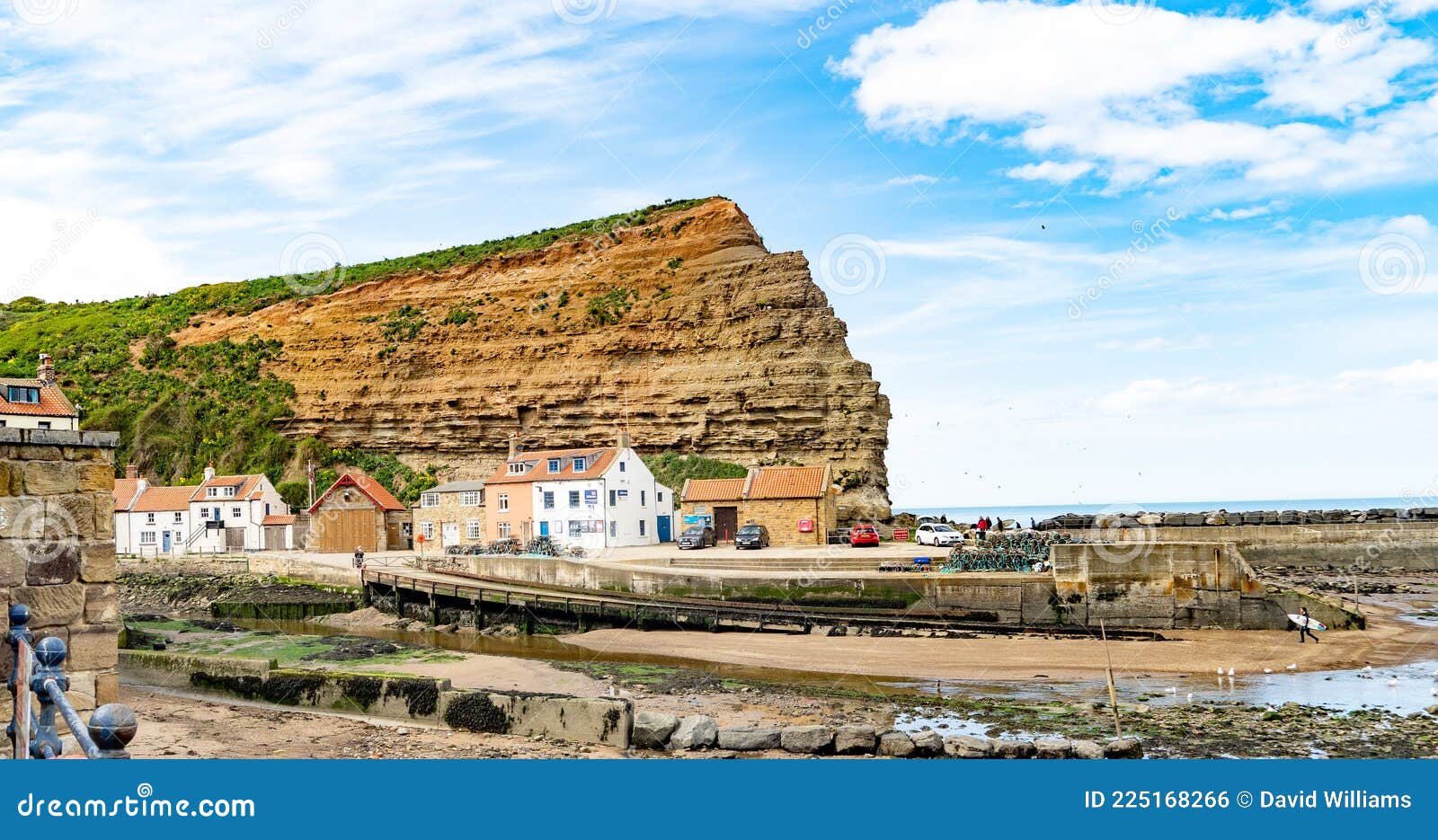 The seafront at Staithes editorial photo. Image of britain - 225168266