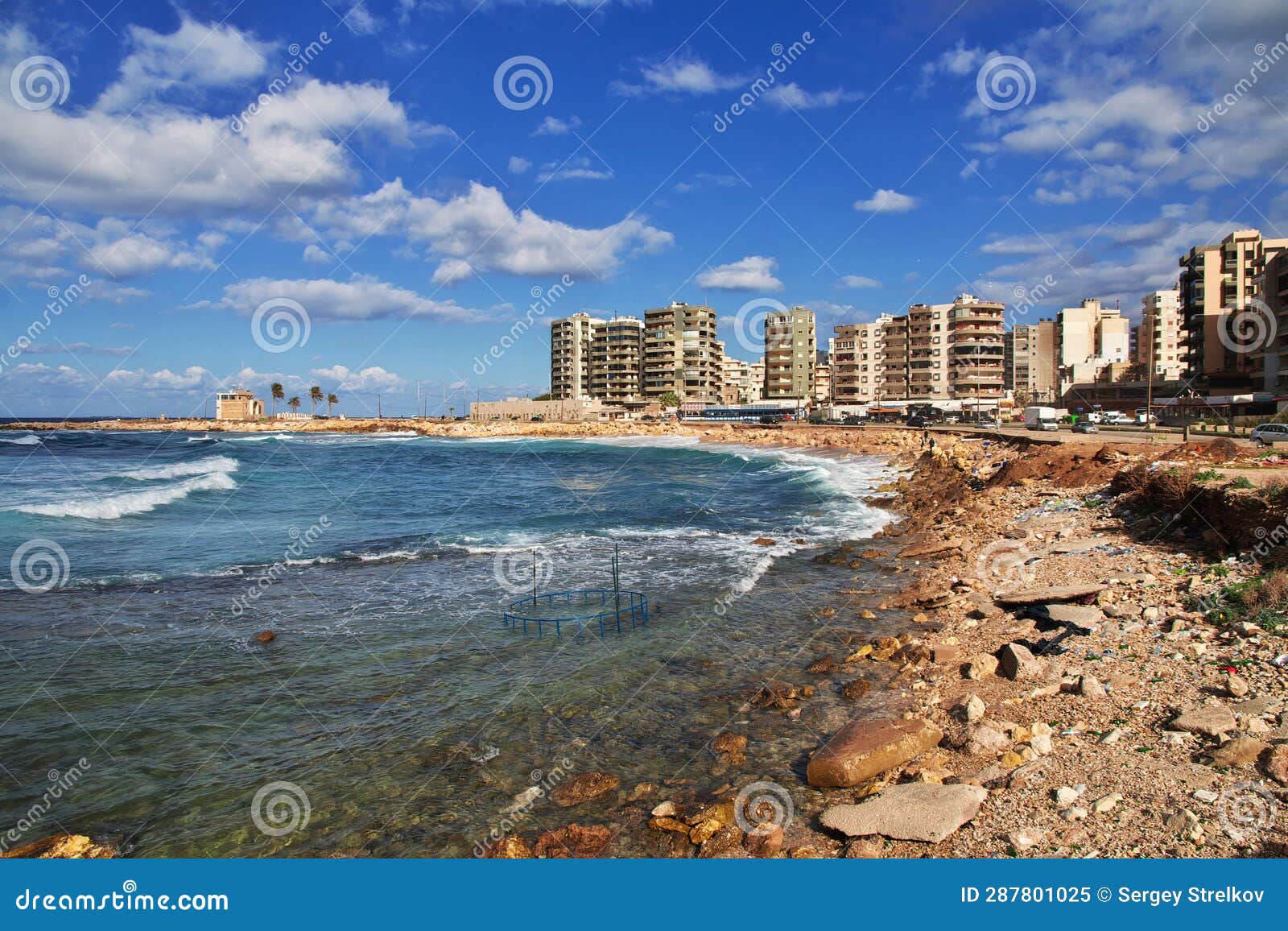 The Seafront in Tripoli City, Lebanon Stock Image - Image of ocean ...