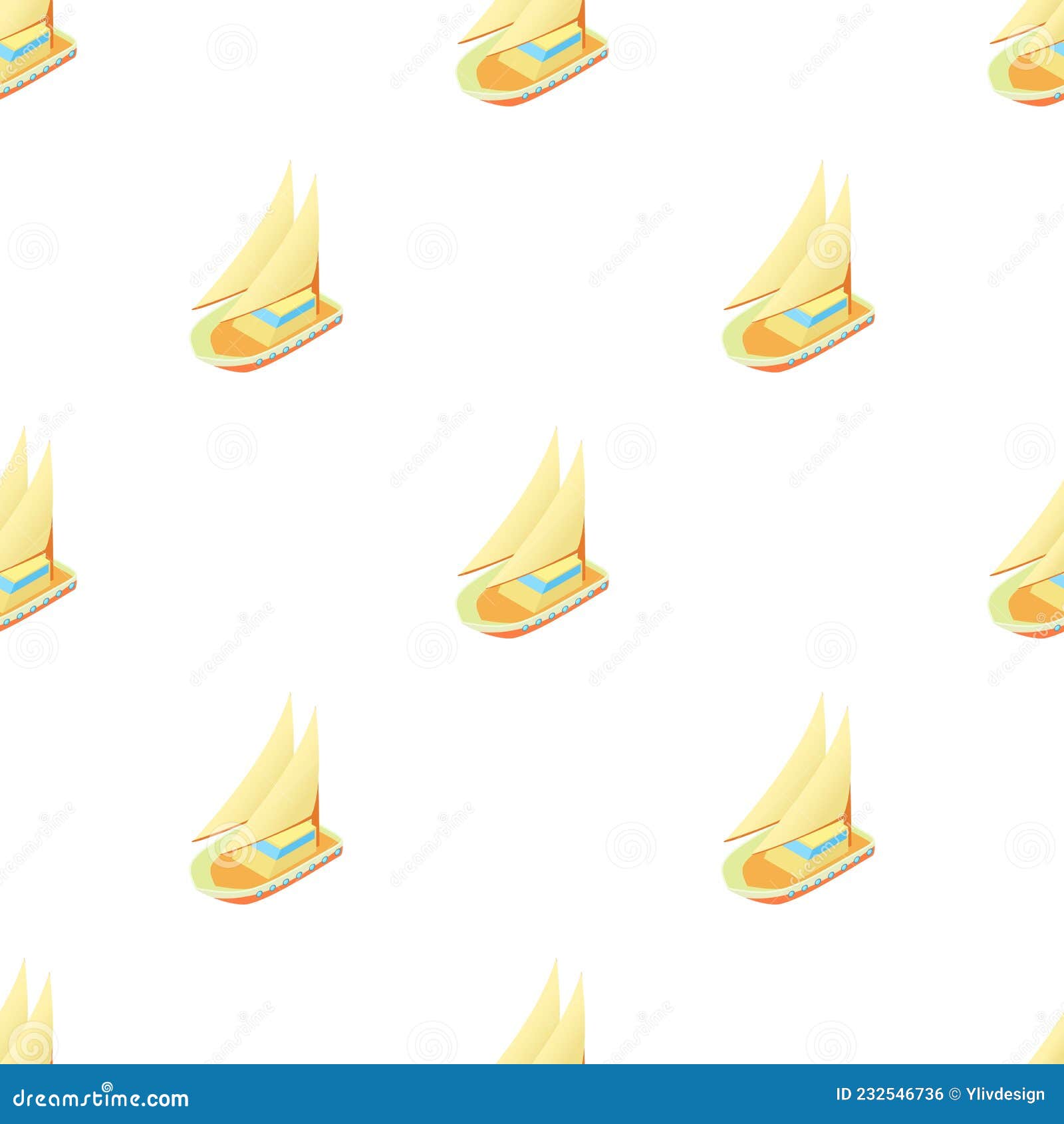 Seagoing Vessel Pattern Seamless Vector Stock Vector - Illustration of ...