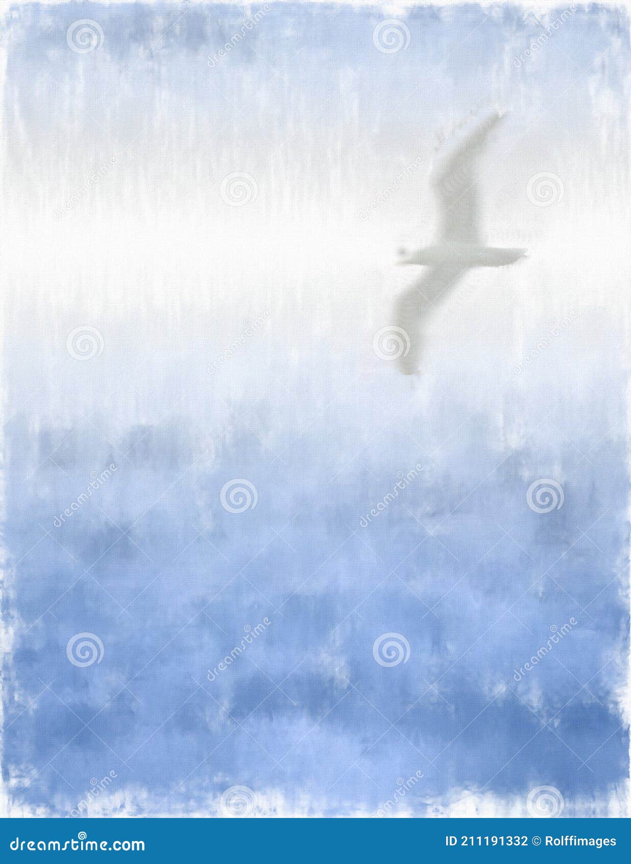 Seagull abstract painting stock illustration. Illustration of gull ...