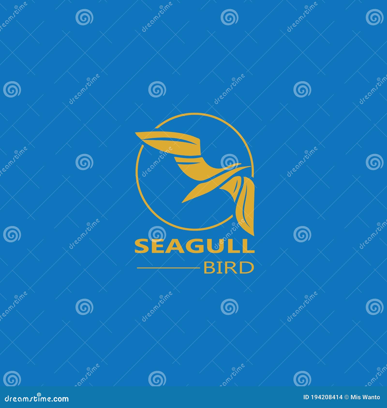 Seagull Bird Logo Icon Vector Designs Stock Vector - Illustration of ...