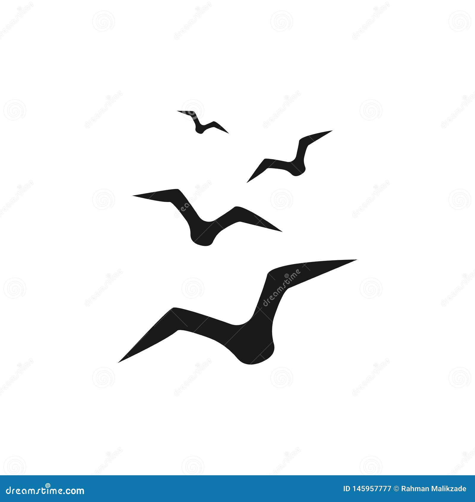 Seagull Icon. Symbol For Sport Yacht Clubs And Sea Resorts. Shops And ...