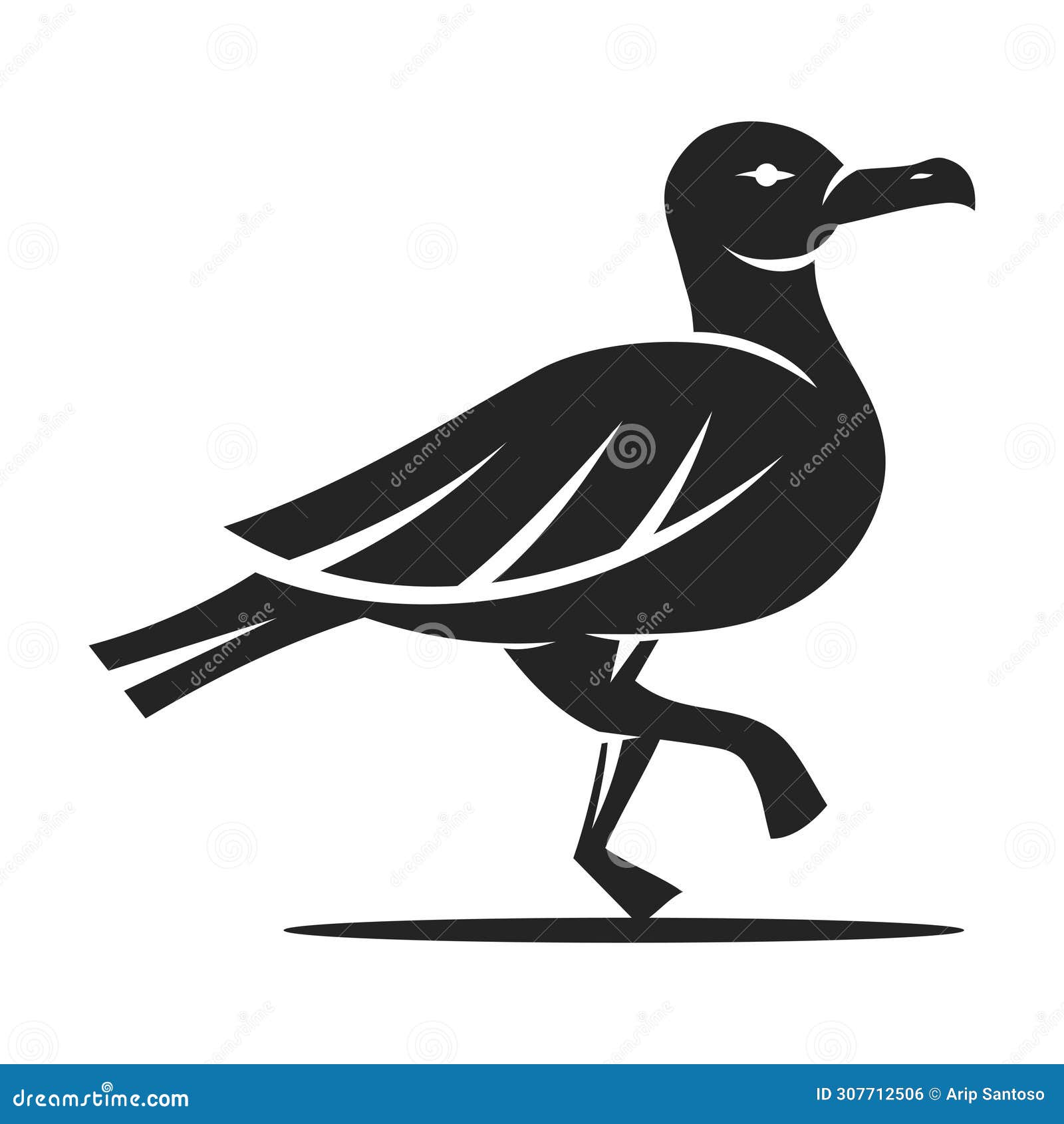 Seagull Logo Template Isolated. Brand Identity. Icon Abstract Vector ...