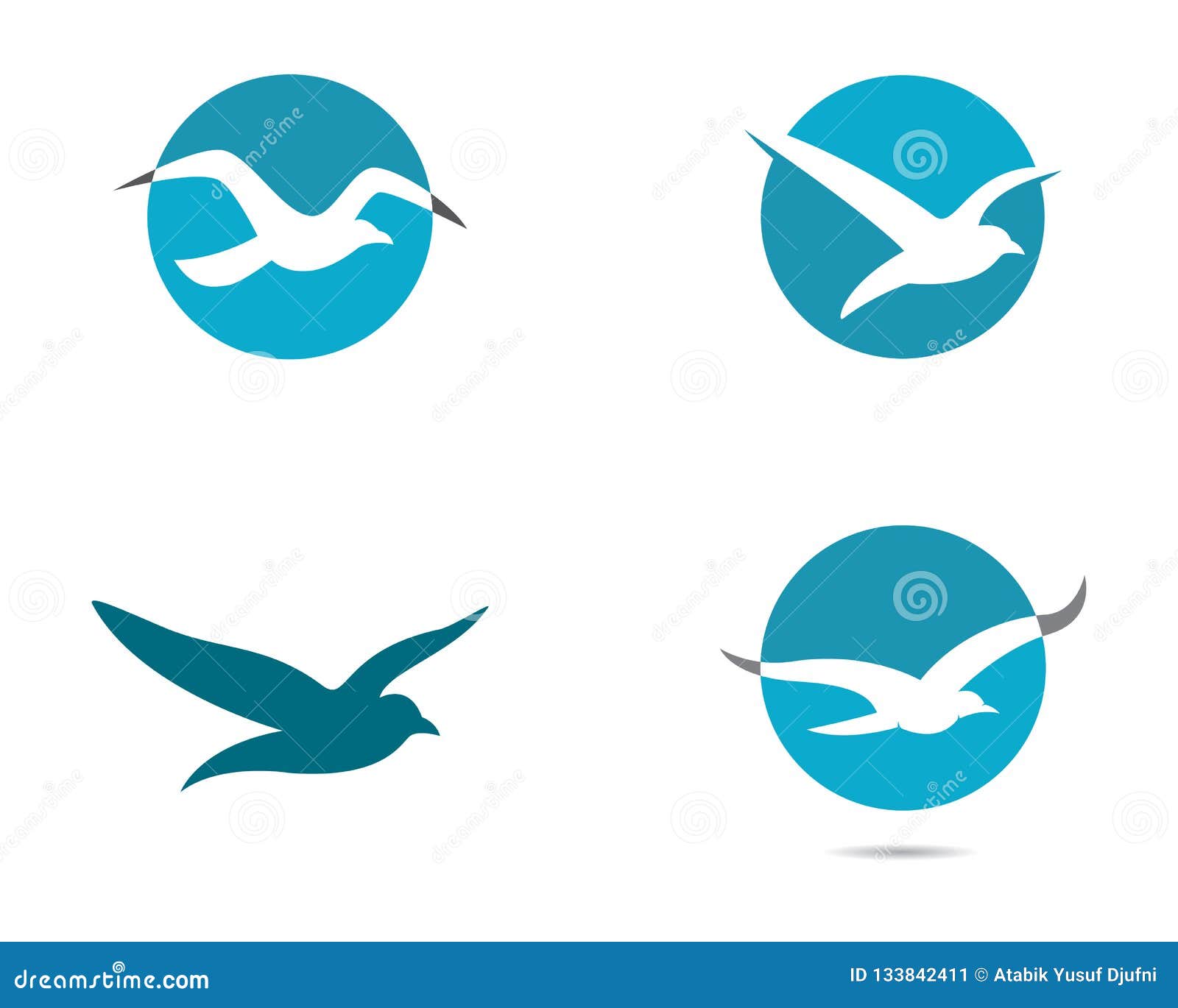 Seagull Symbol Illustration Design Stock Illustration - Illustration of ...