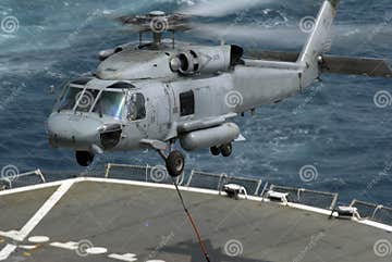 Seahawk at Work 2 stock image. Image of lifting, nets - 2563777