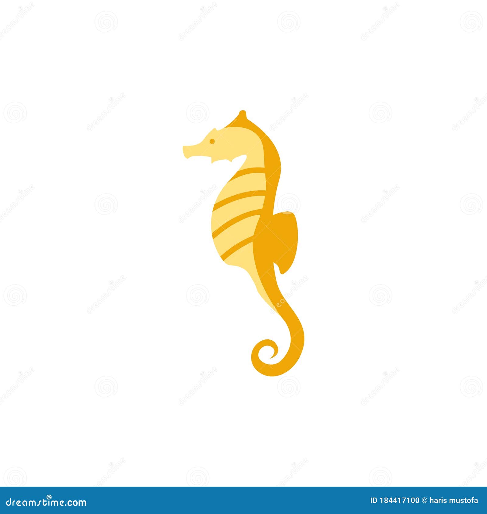 Seahorse Graphic Icon. Sea Life Symbol Cartoon Vector | CartoonDealer ...