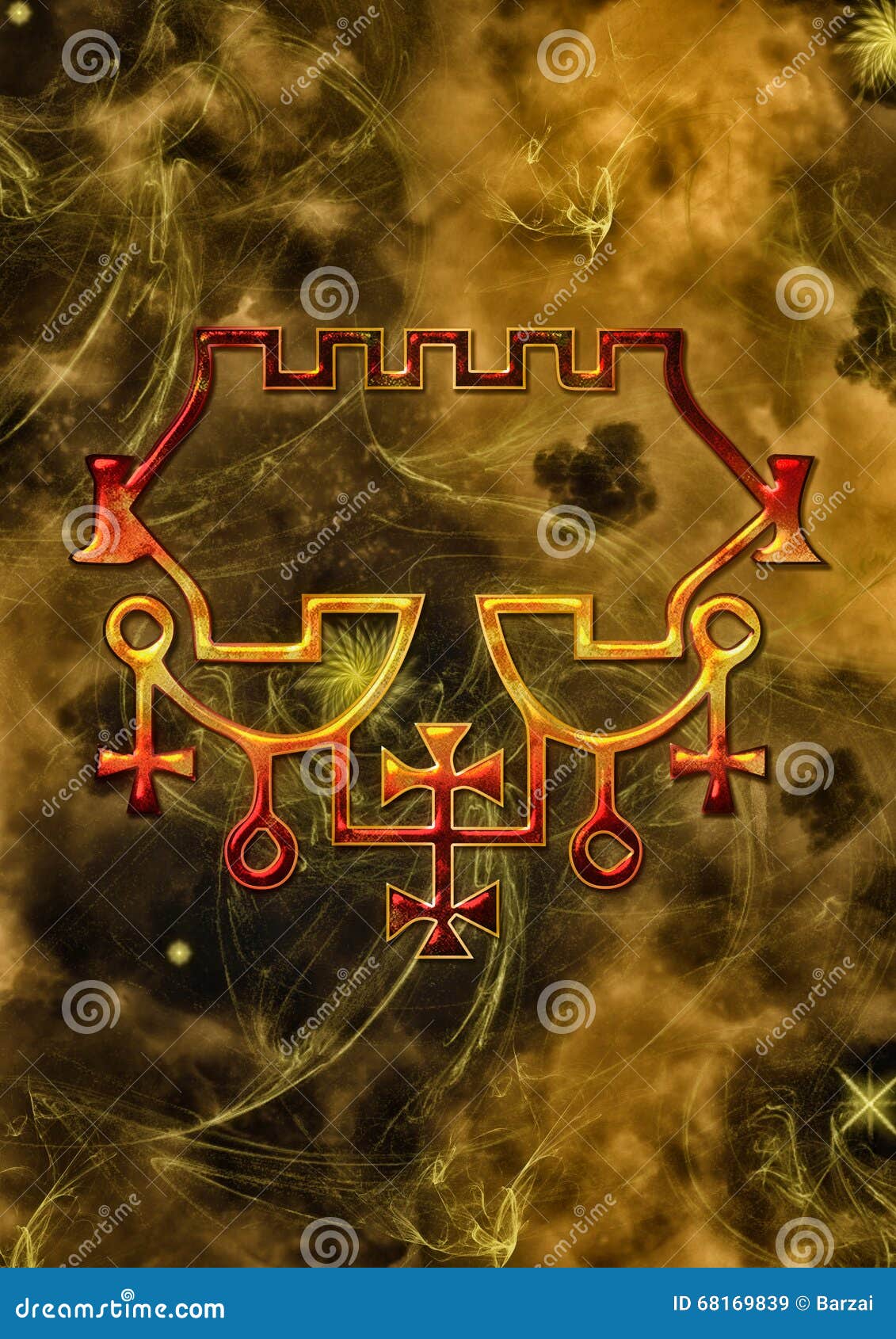 Seal of Belial stock illustration. Illustration of mystic - 68169839