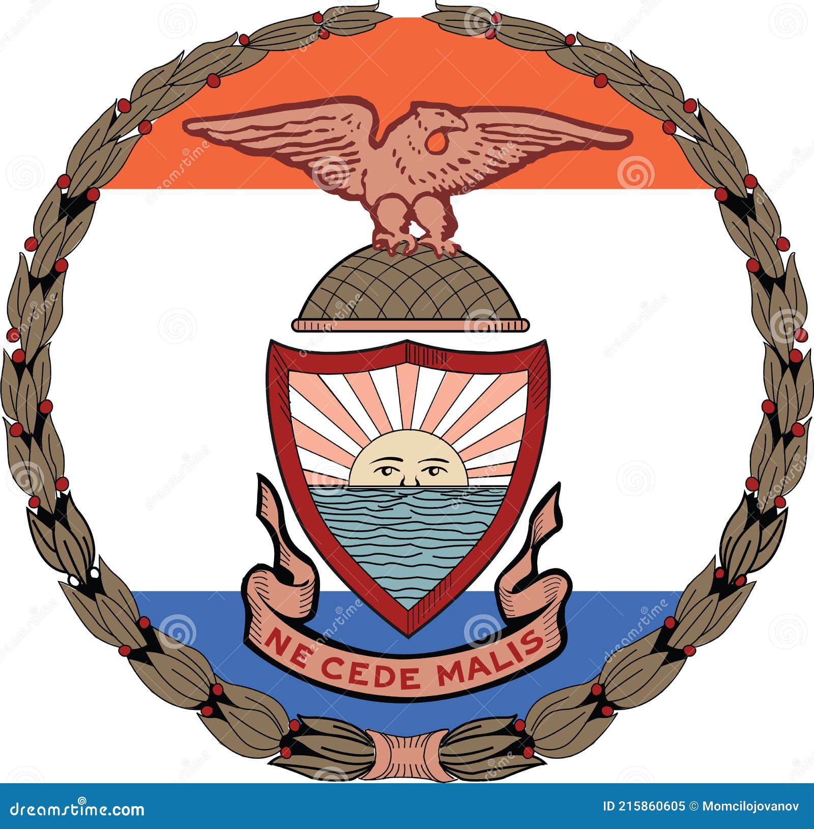 Seal of the Borough of the Bronx Editorial Image - Illustration of flag ...