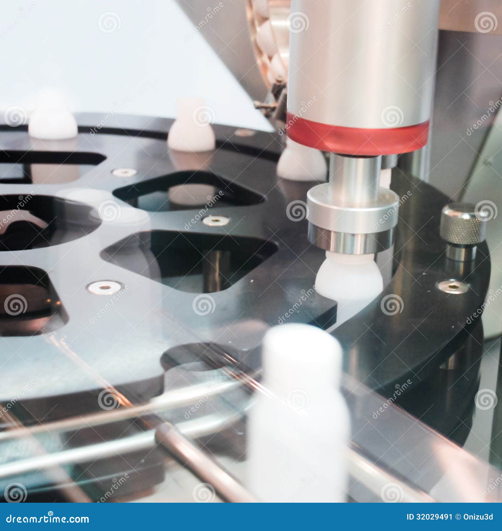 Seal the Cap in the Factory Stock Image - Image of manufacturing ...