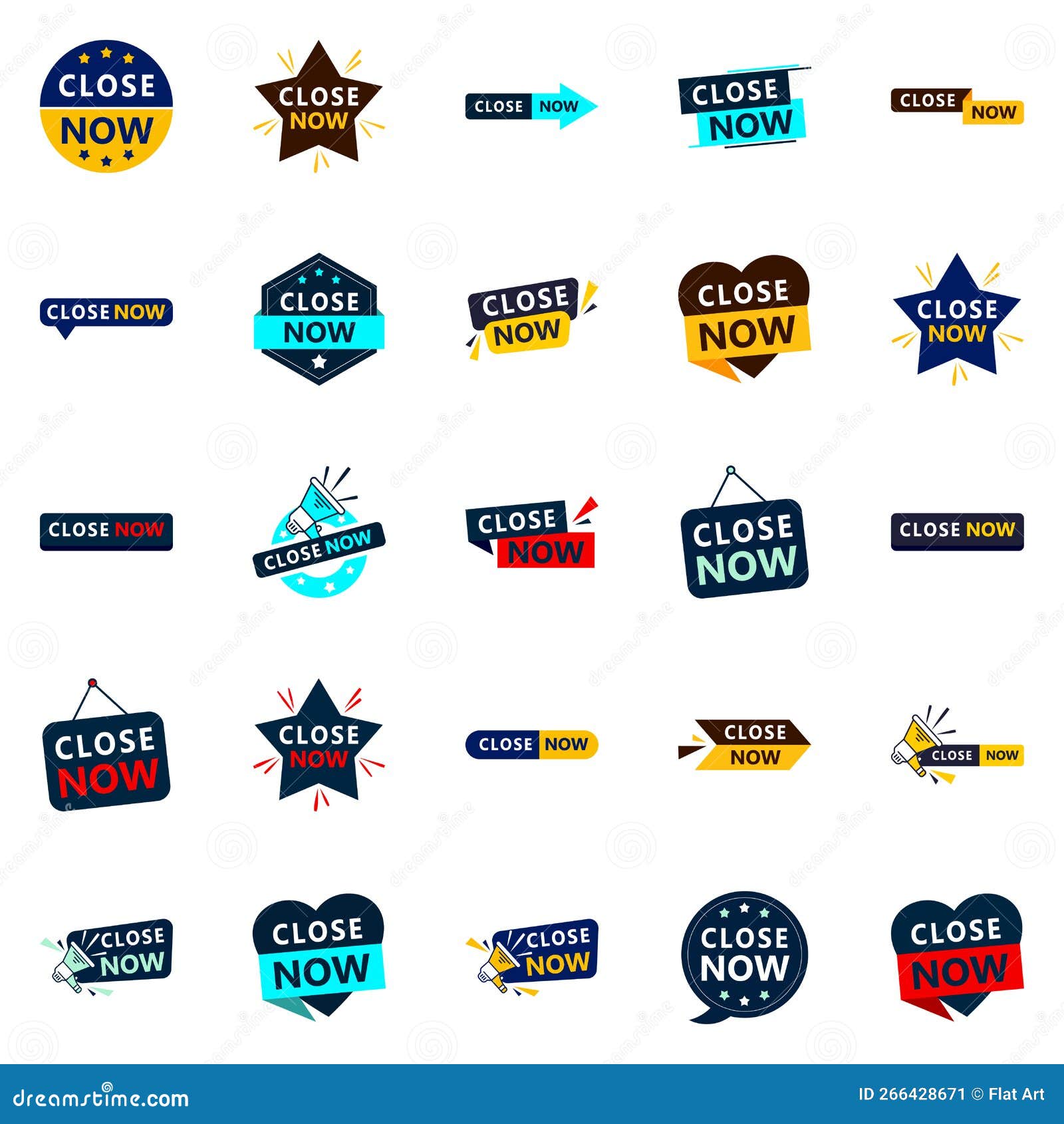 Seal the Deal Text Banners Pack of 25 Stock Vector - Illustration of ...