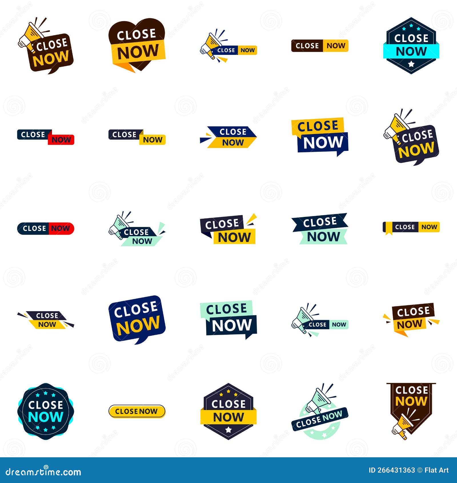 Seal the Deal Text Banners Pack of 25 Stock Vector - Illustration of ...