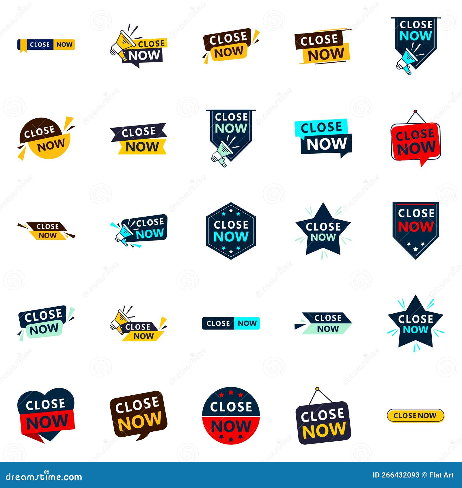 Seal the Deal Text Banners Pack of 25 Stock Vector - Illustration of ...