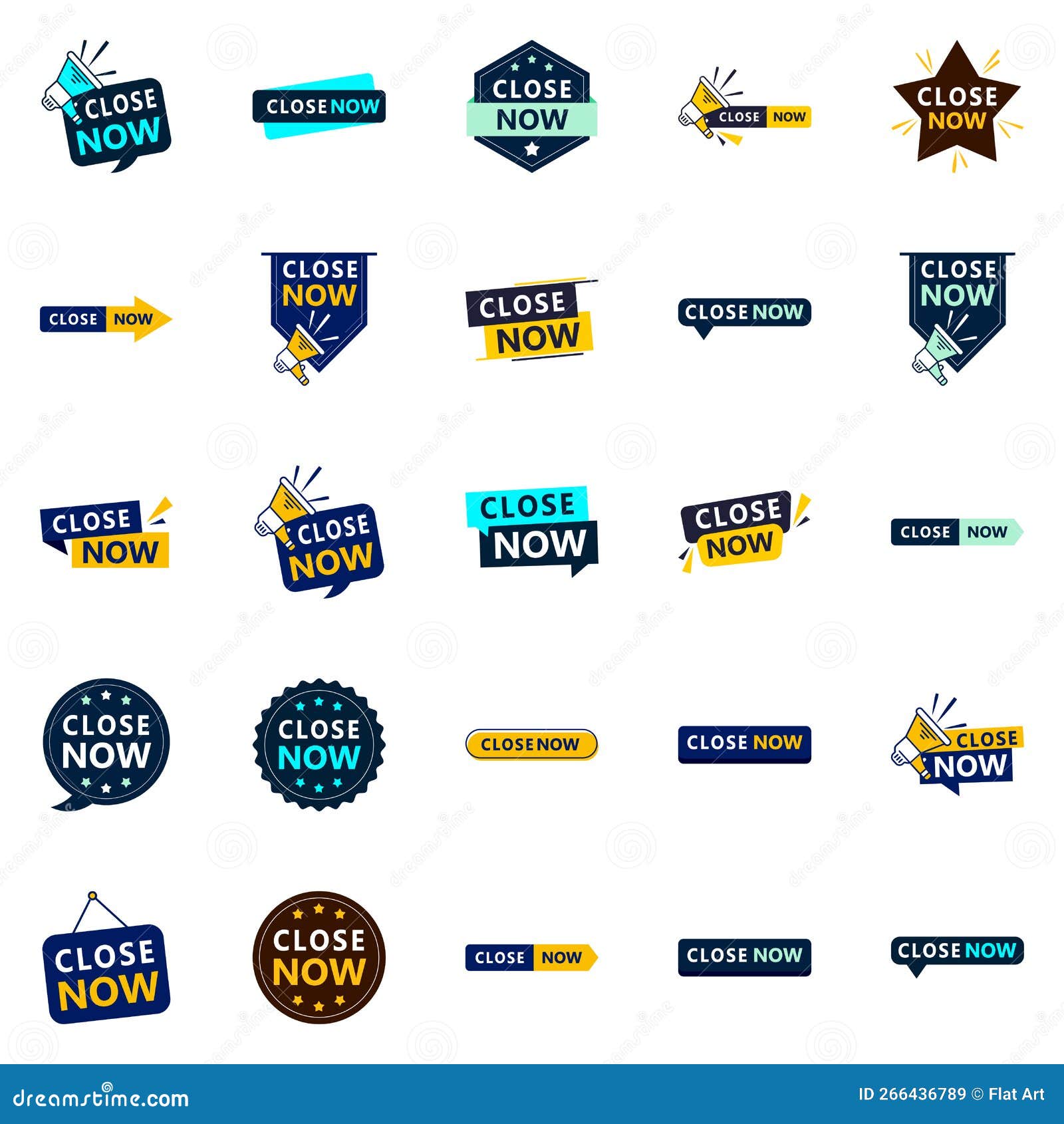Seal the Deal Text Banners Pack of 25 Stock Vector - Illustration of ...
