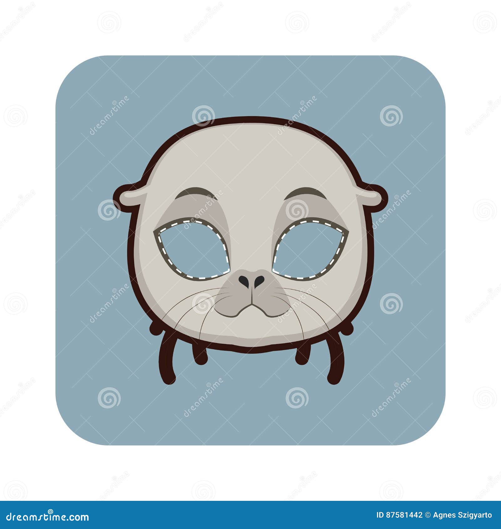 Seal Mask for Various Festivities, Parties Stock Vector - Illustration ...