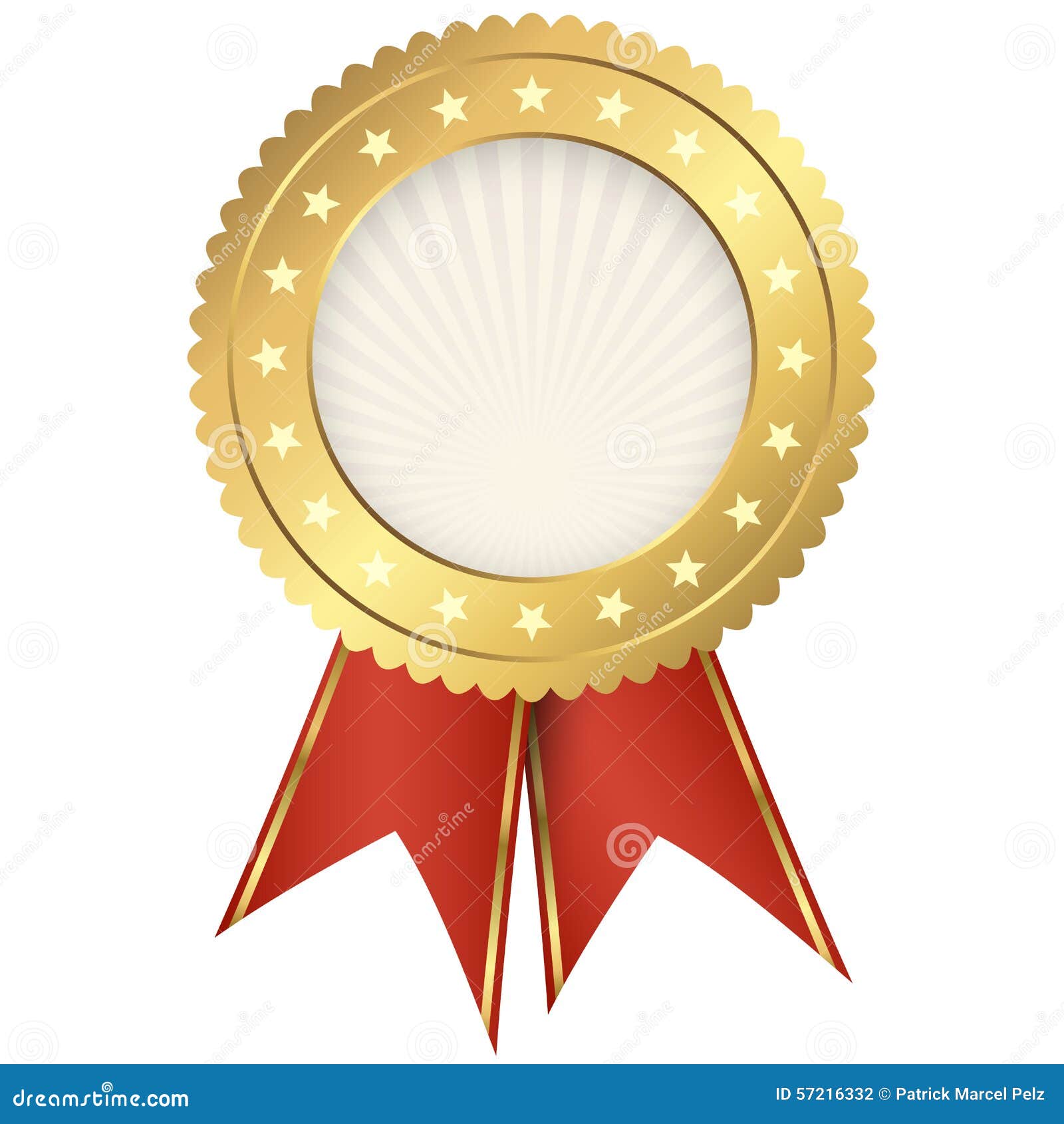 Seal Of Quality Gold With Ribbons Stock Vector - Image: 57216332