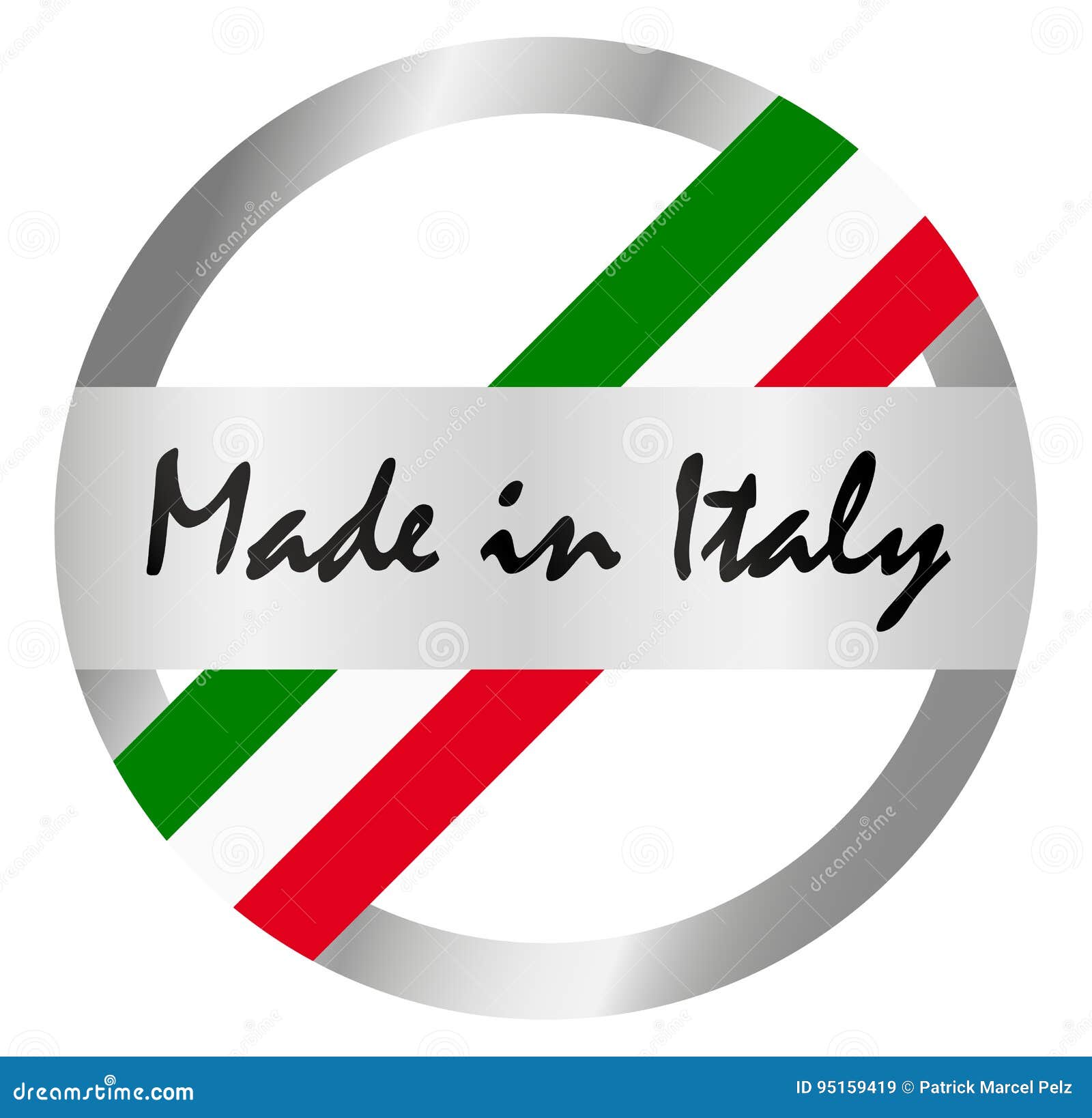 Seal of Quality Made in Italy Stock Vector - Illustration of plaque ...