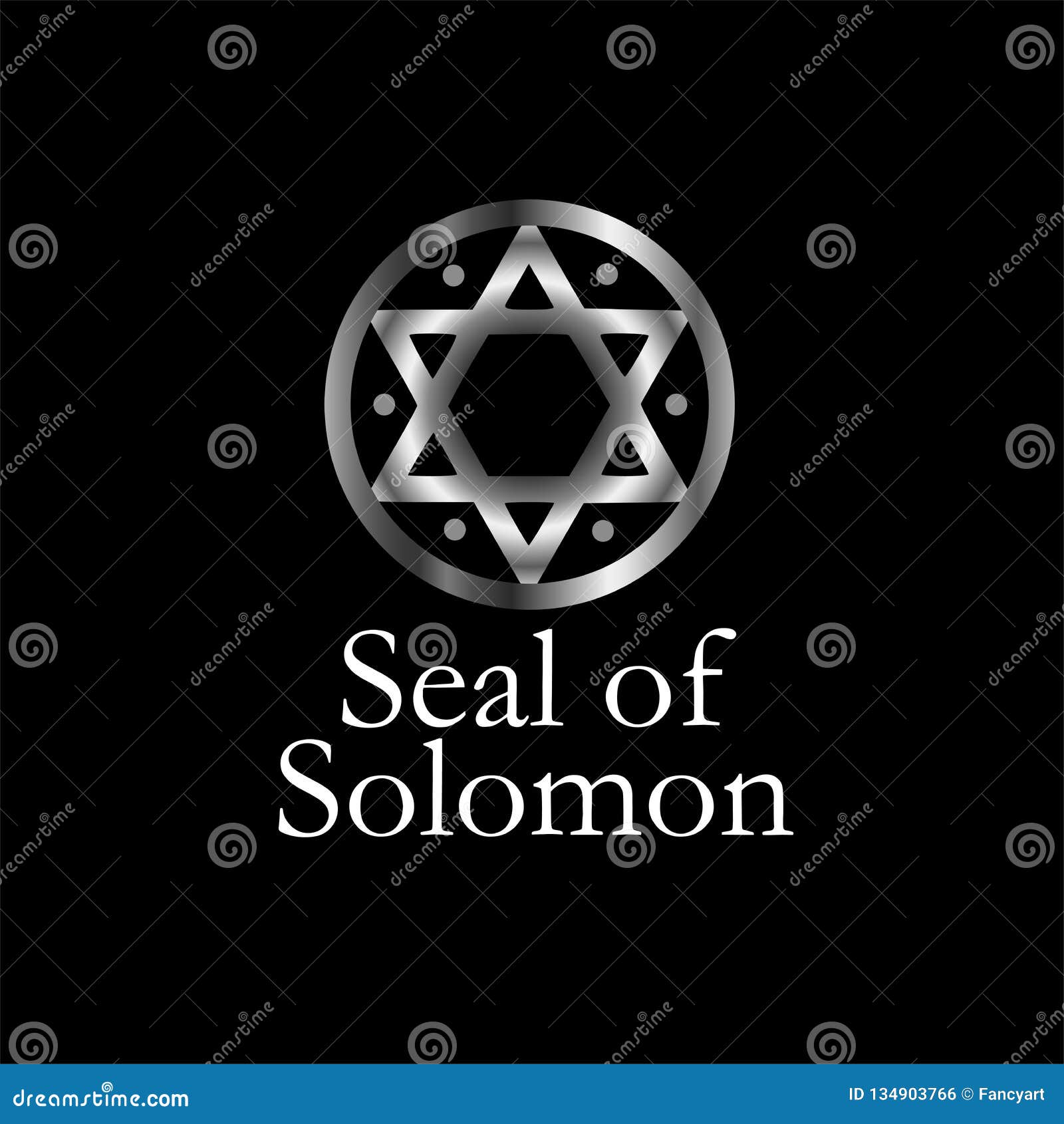 The Seal of Solomon- a Magical Symbol or Hexagram Stock Vector ...